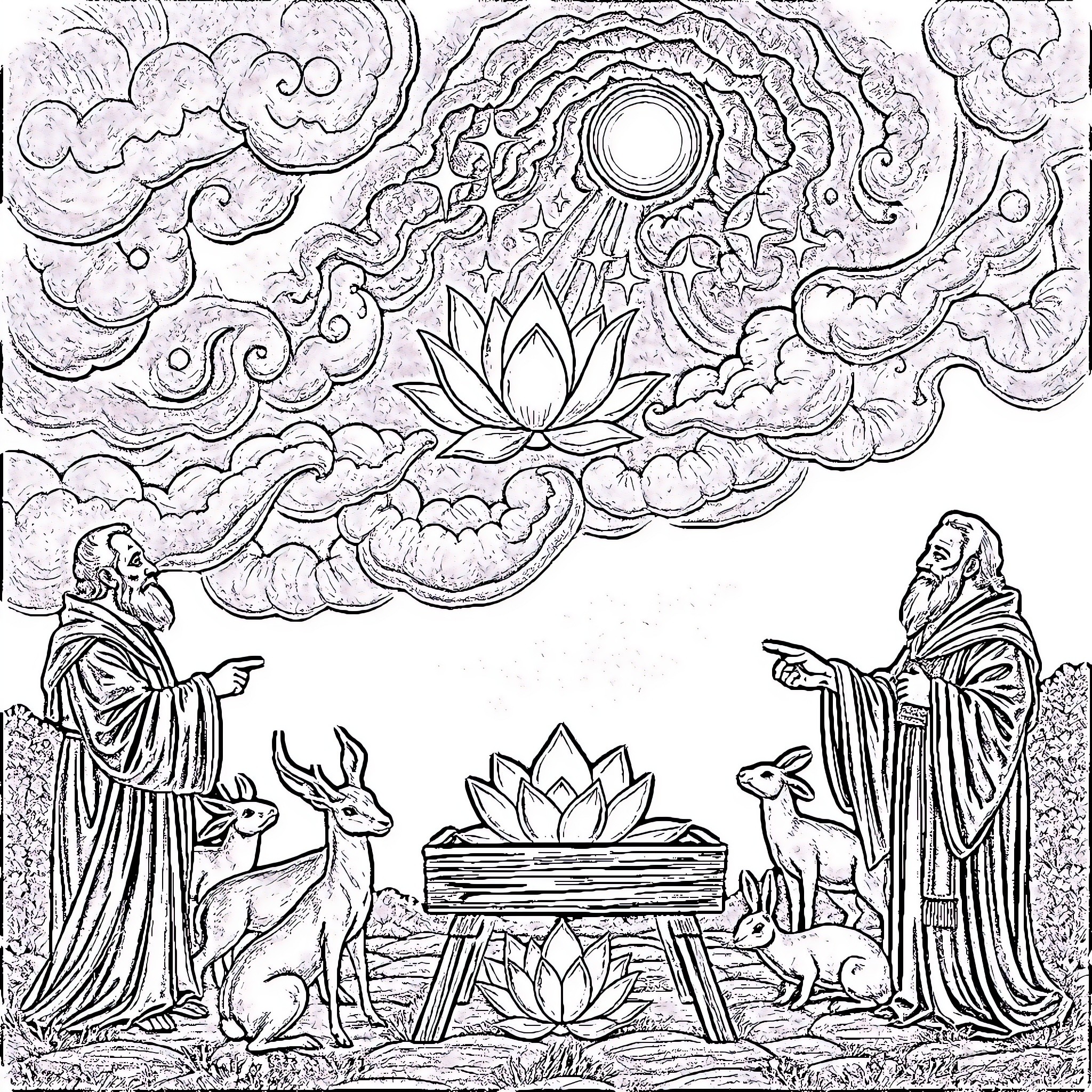 2 Best Lotus Flower Coloring Pages (Free Printable PDFs)