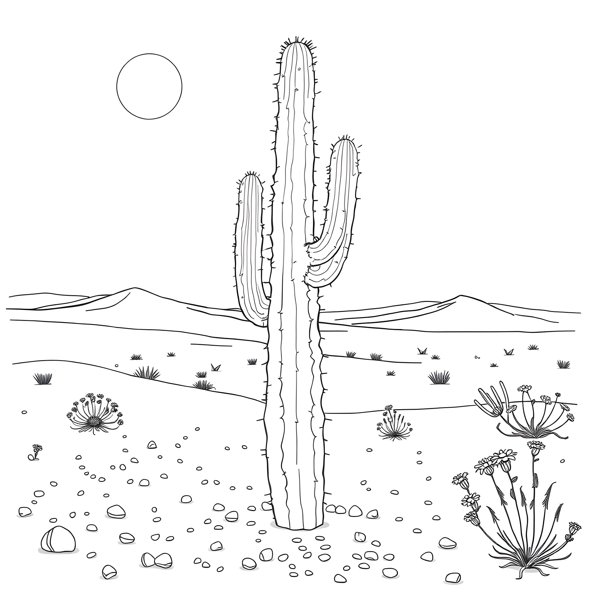 Best Cactus Coloring Pages (Free Printable PDF)
