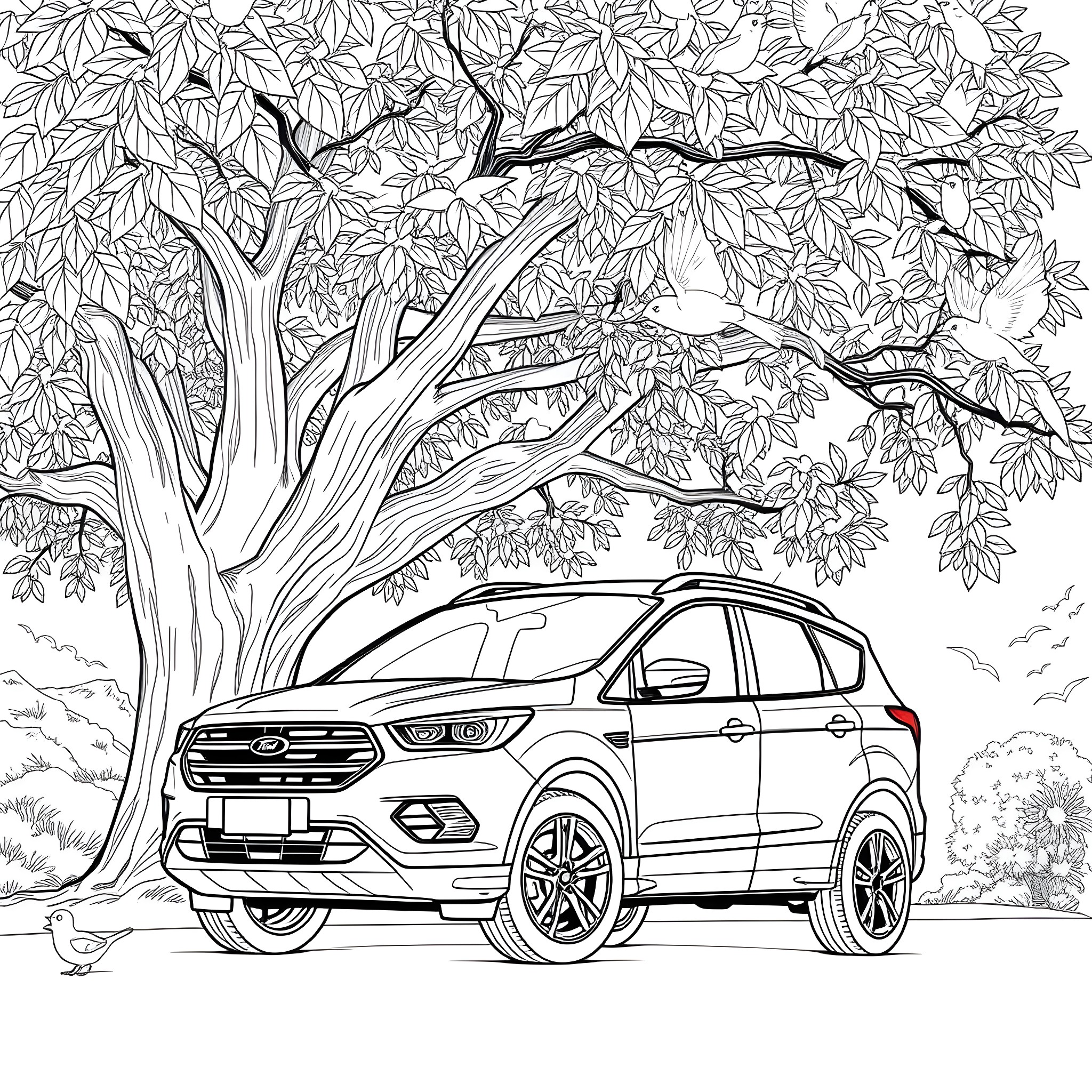 19 Best Ford Escape Coloring Pages (Free Printable PDFs)