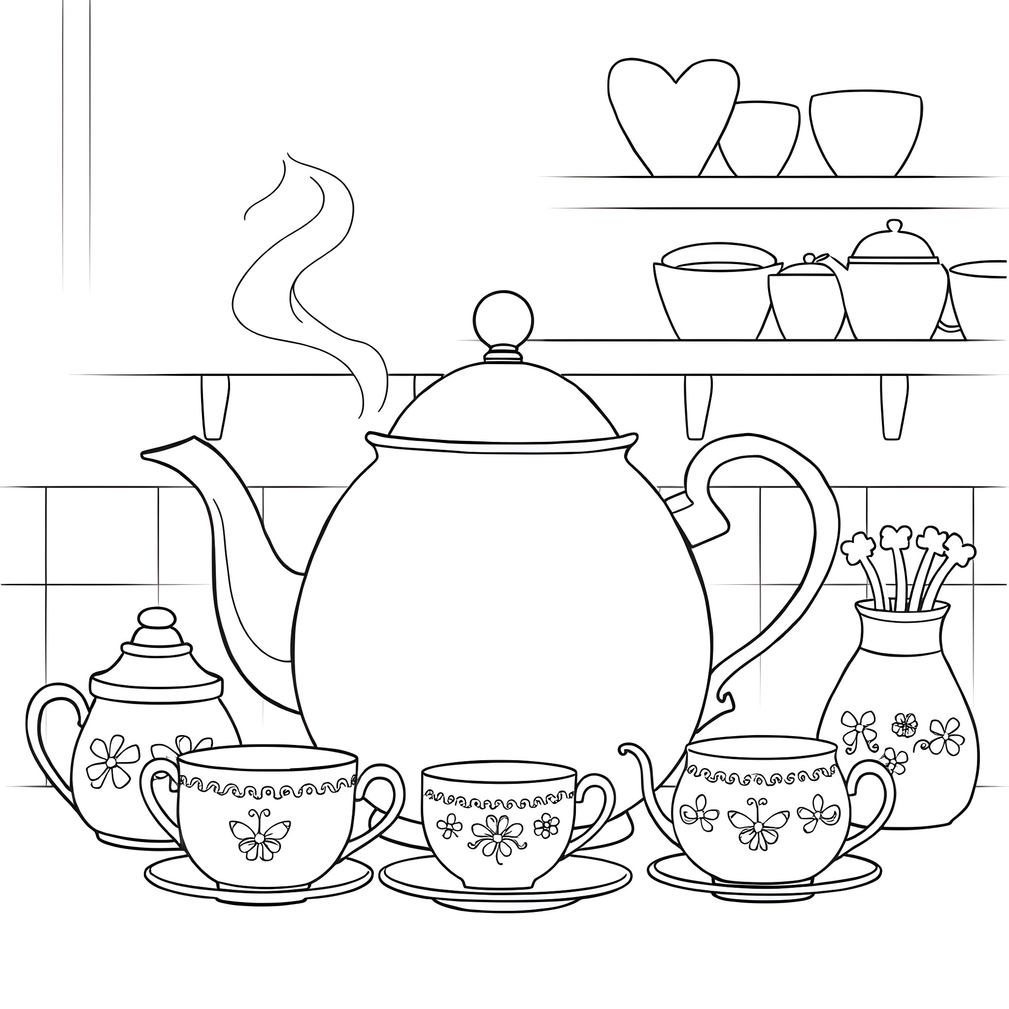 12 Best Mrs Potts Coloring Pages (Free Printable PDFs)