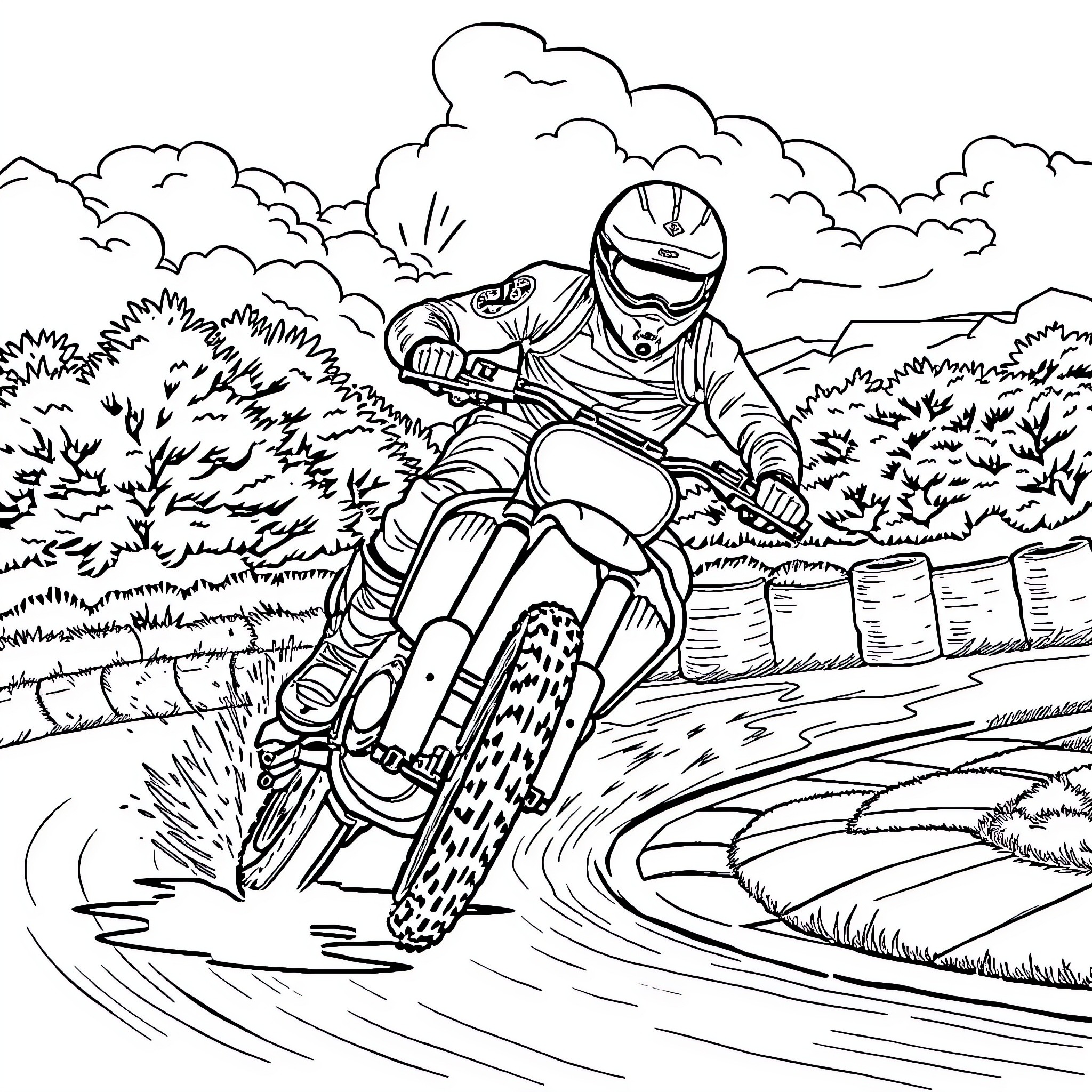 Best Motocross Coloring Pages (Free Printable PDF)