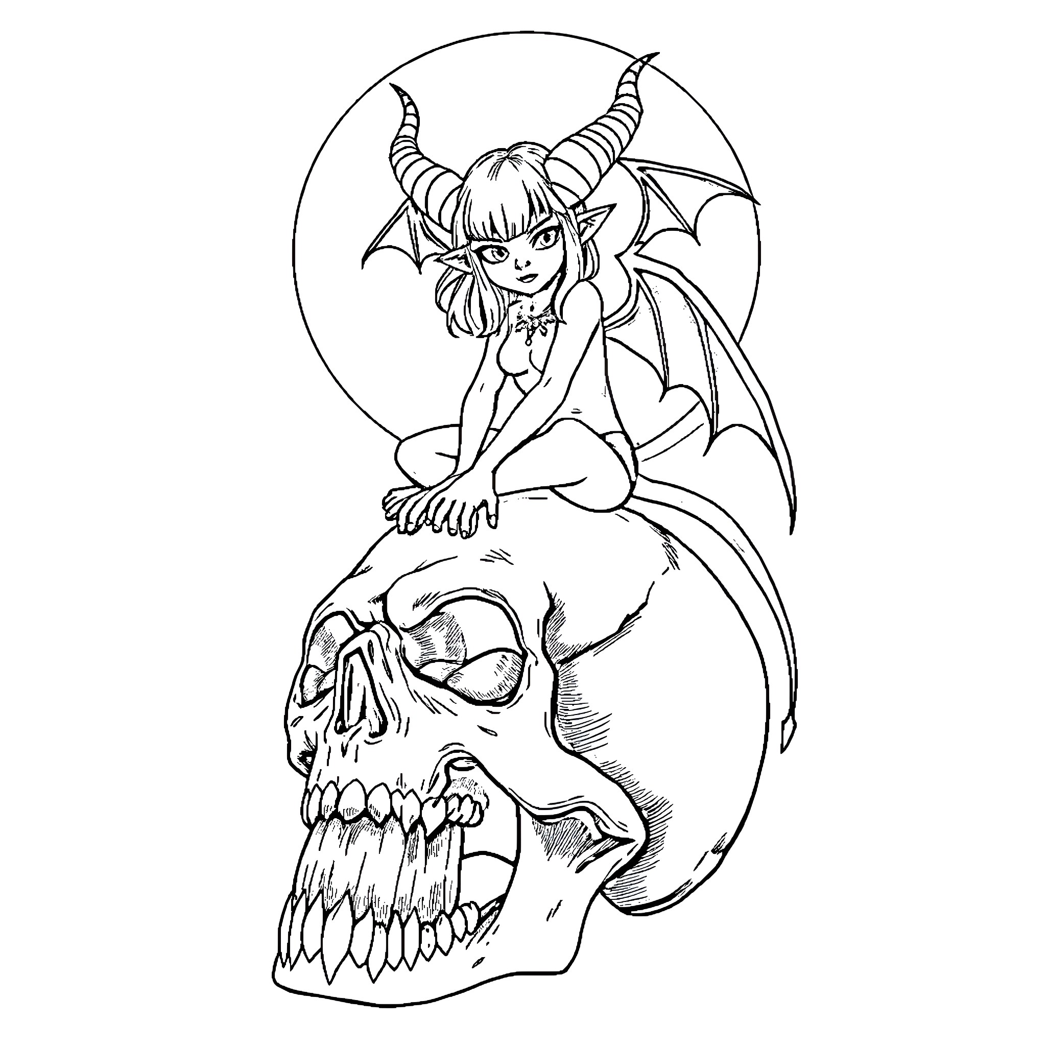 Best Demon Coloring Pages (Free Printable PDF)