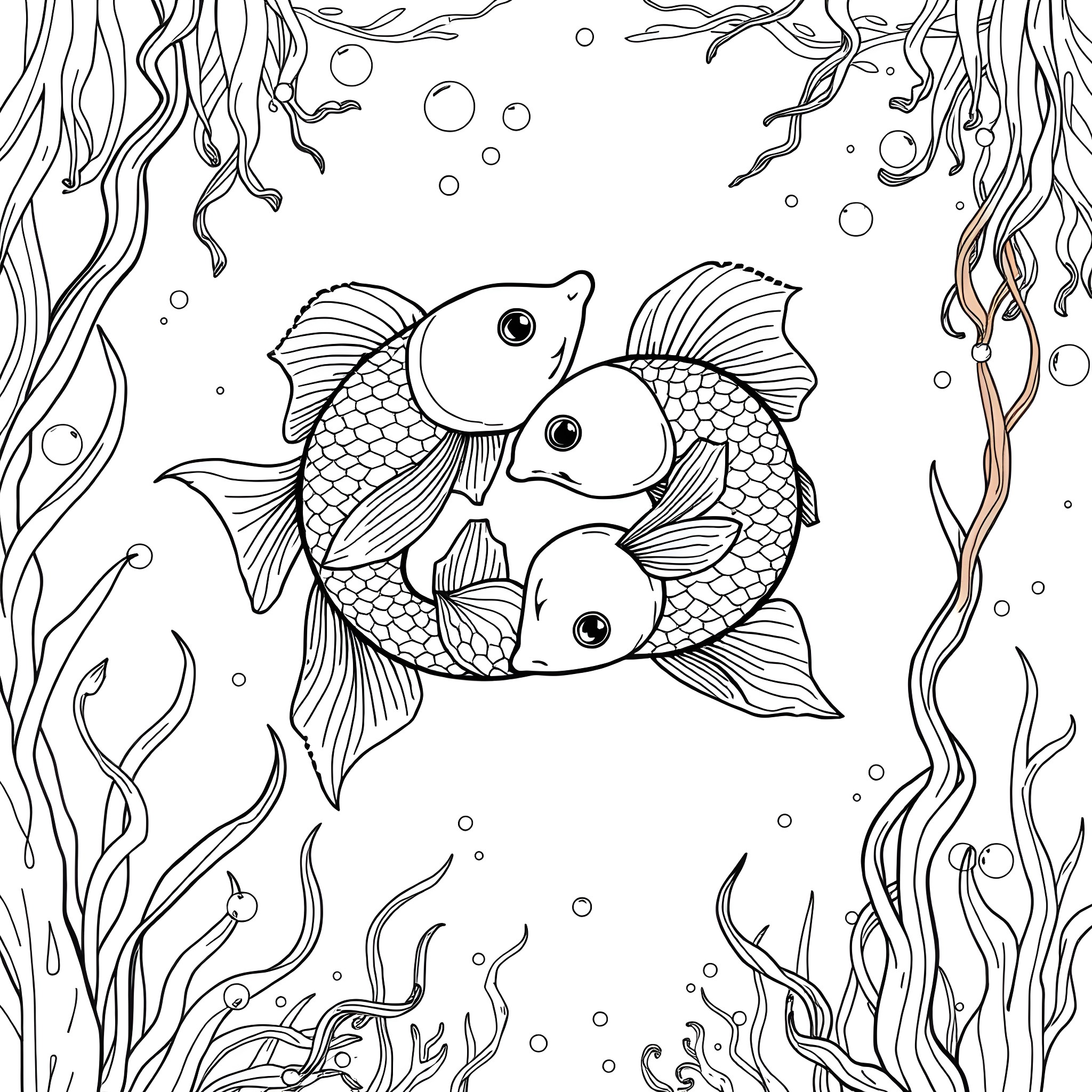 Best Pisces Coloring Pages (Free Printable PDF)