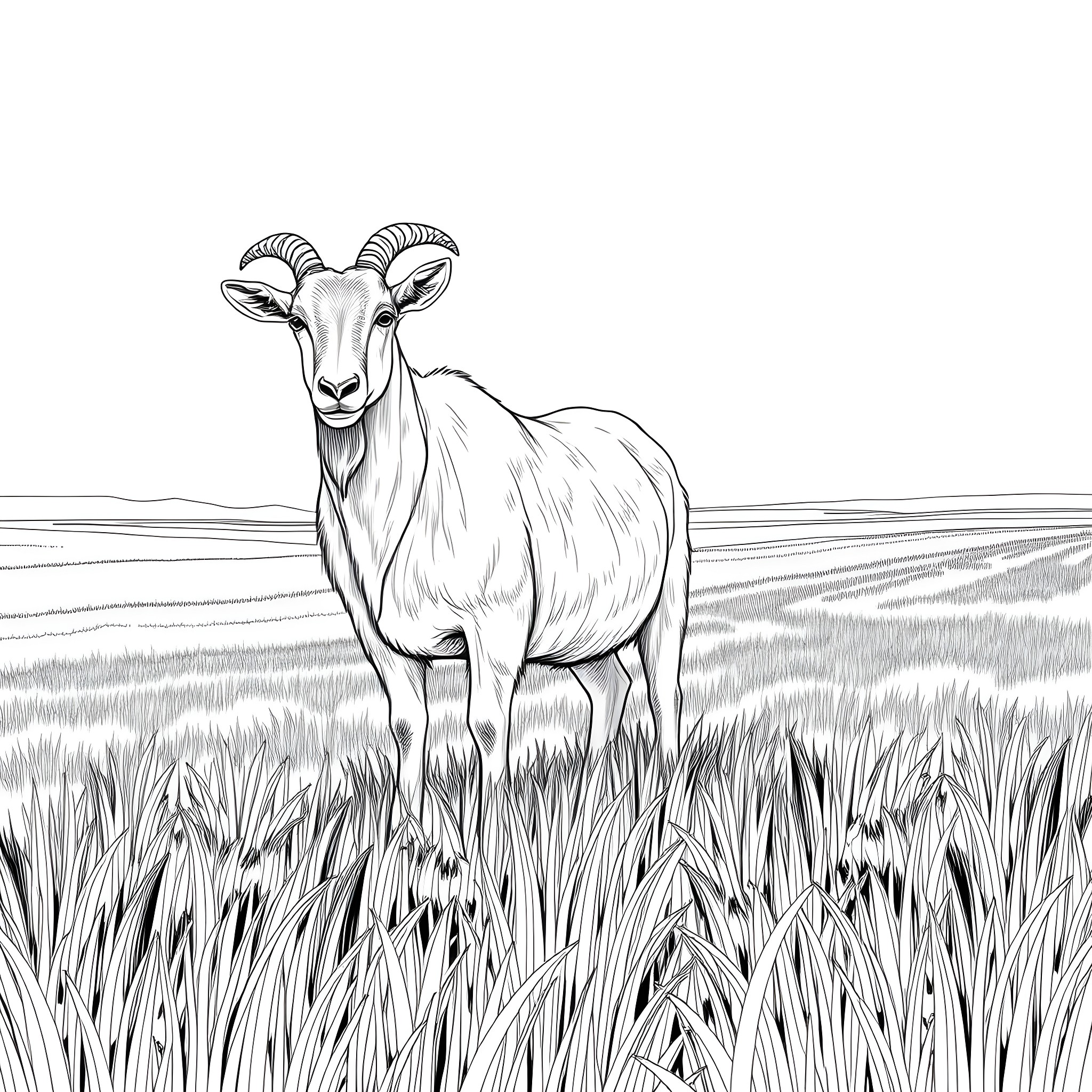 25 Best Goat Coloring Pages (Free Printable PDFs)