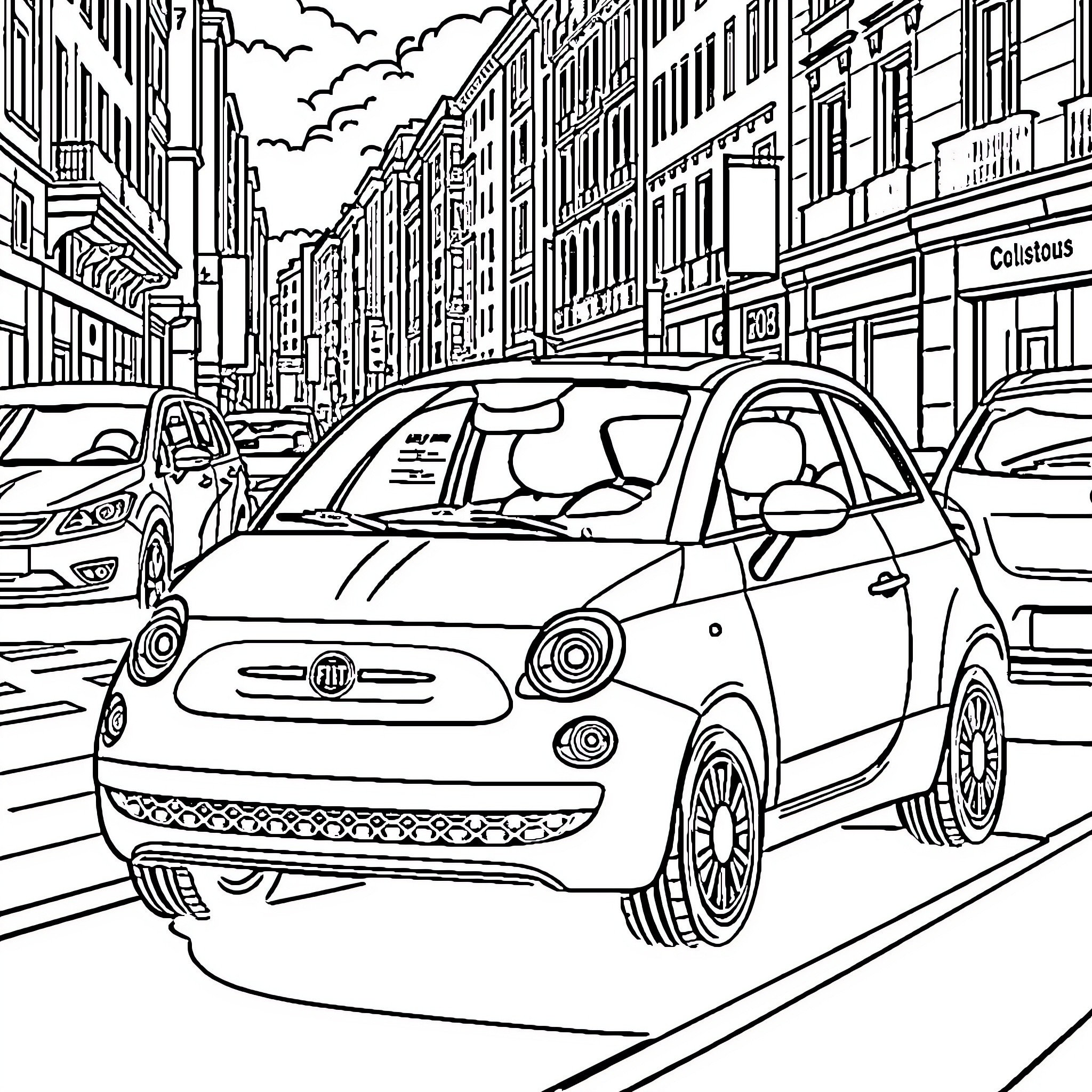 Best Abarth 500 Coloring Pages (Free Printable PDF)