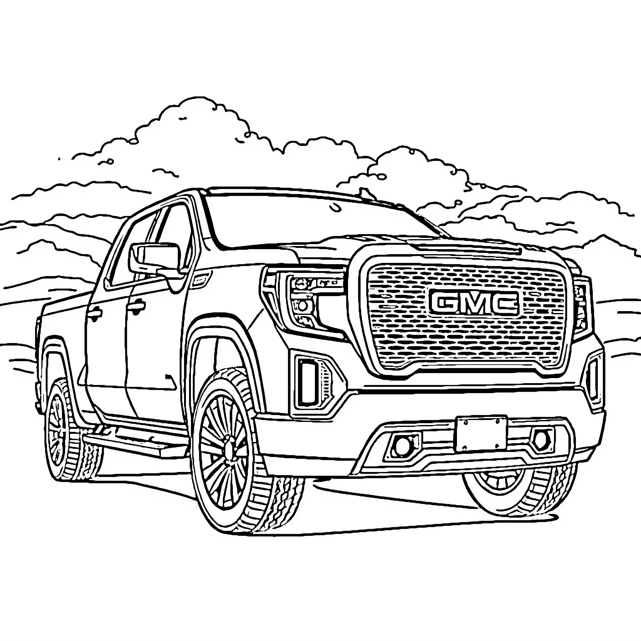 Best Gmc Coloring Pages (Free Printable PDF)