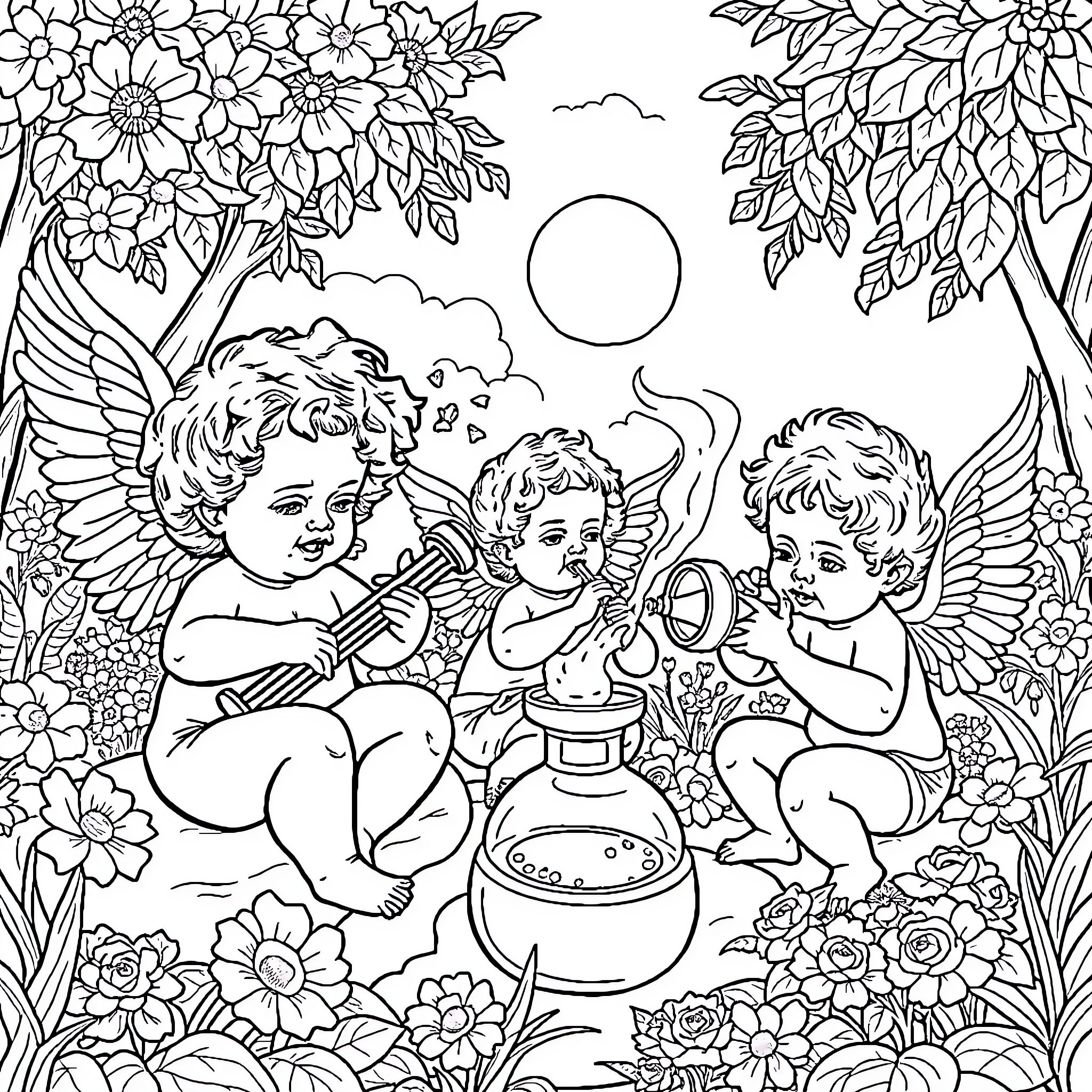 11 Best Cherub Coloring Pages (Free Printable PDFs)