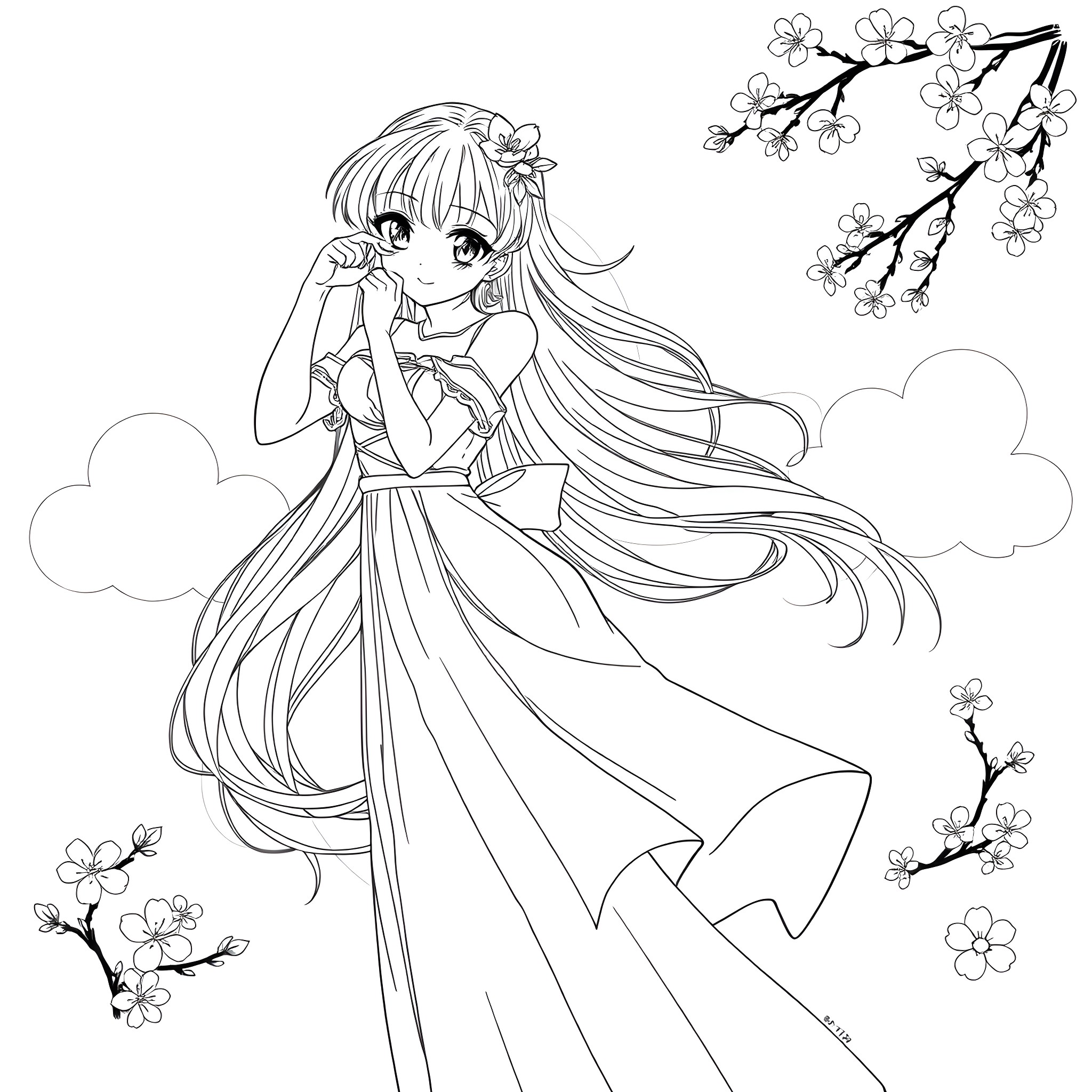 117 Best Anime Girl Coloring Pages (Free Printable PDFs)
