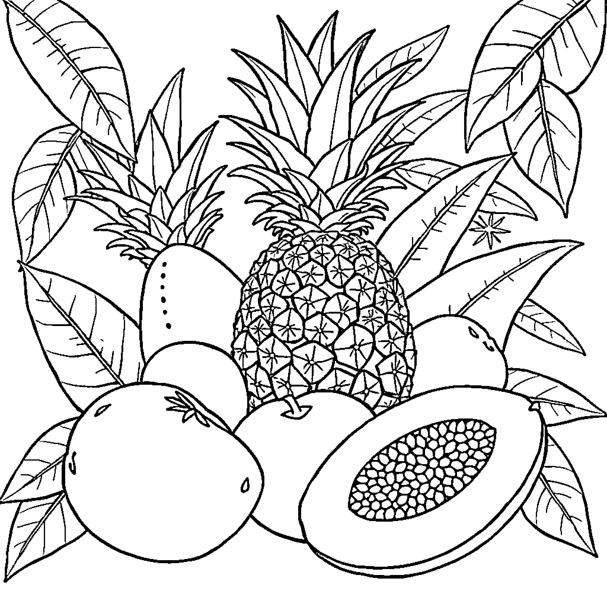 Best Fruit Coloring Pages (Free Printable PDF)