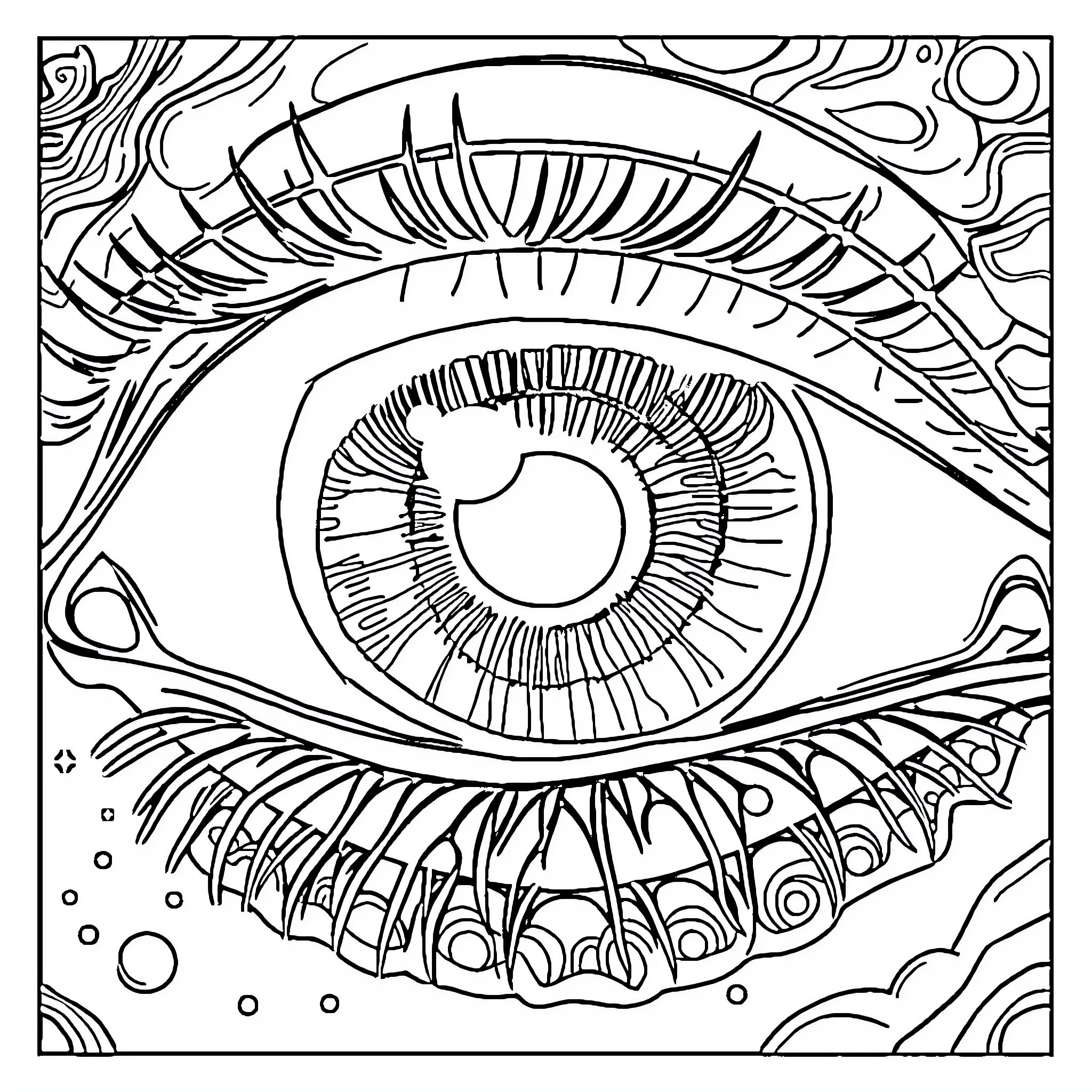 Best Eye Coloring Pages (Free Printable PDF)