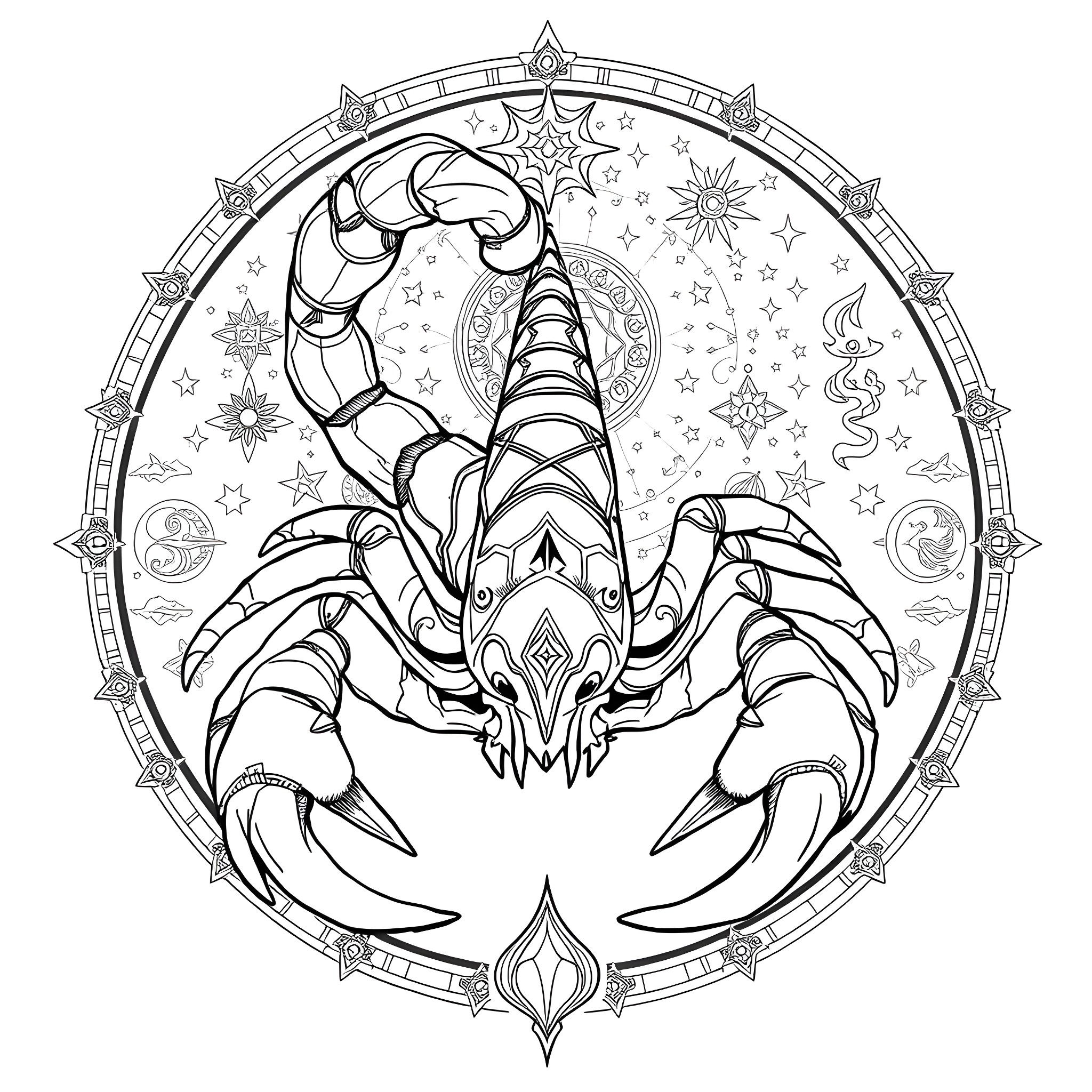 Best Scorpio Coloring Pages (Free Printable PDF)