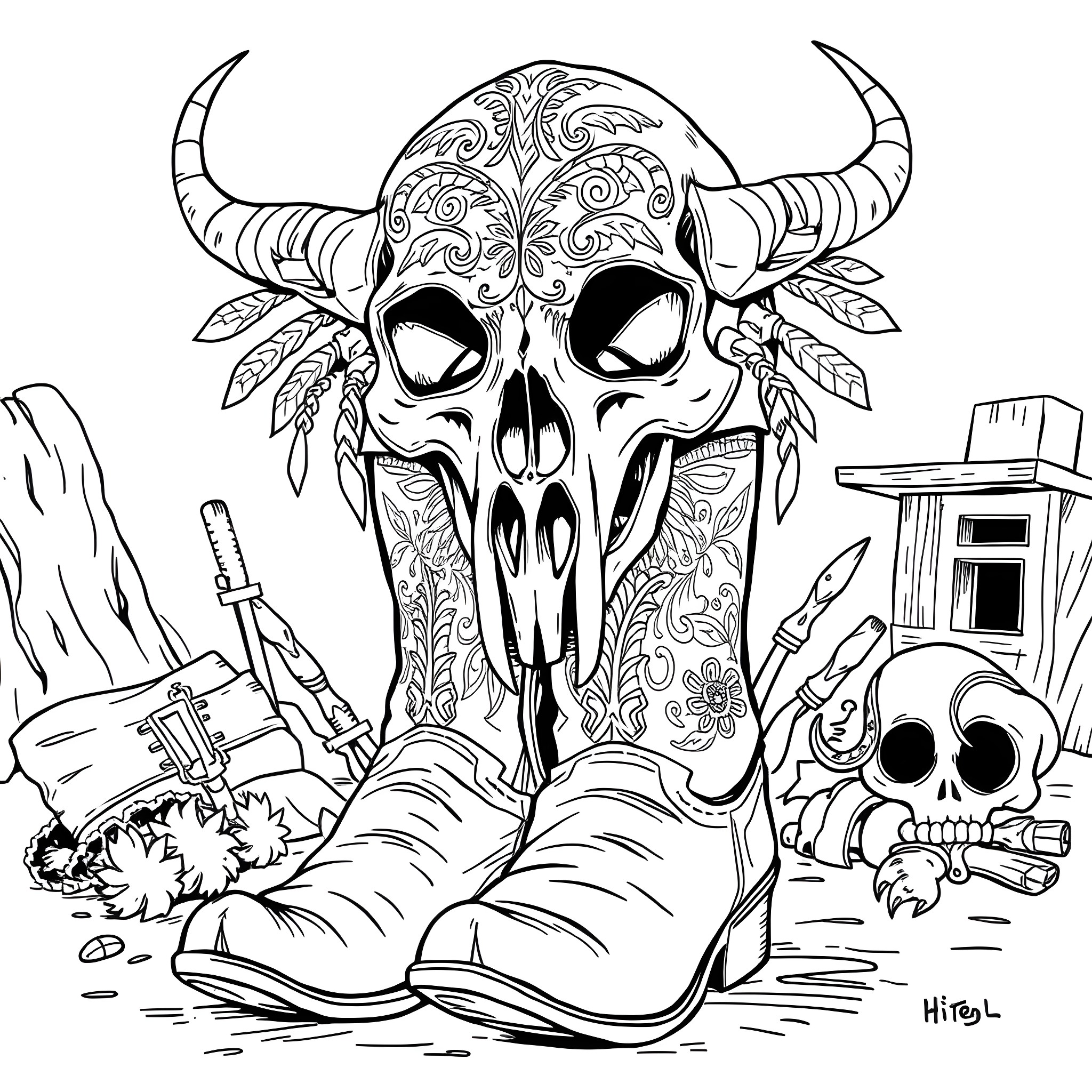 122 Best Skull Coloring Pages (Free Printable PDFs)