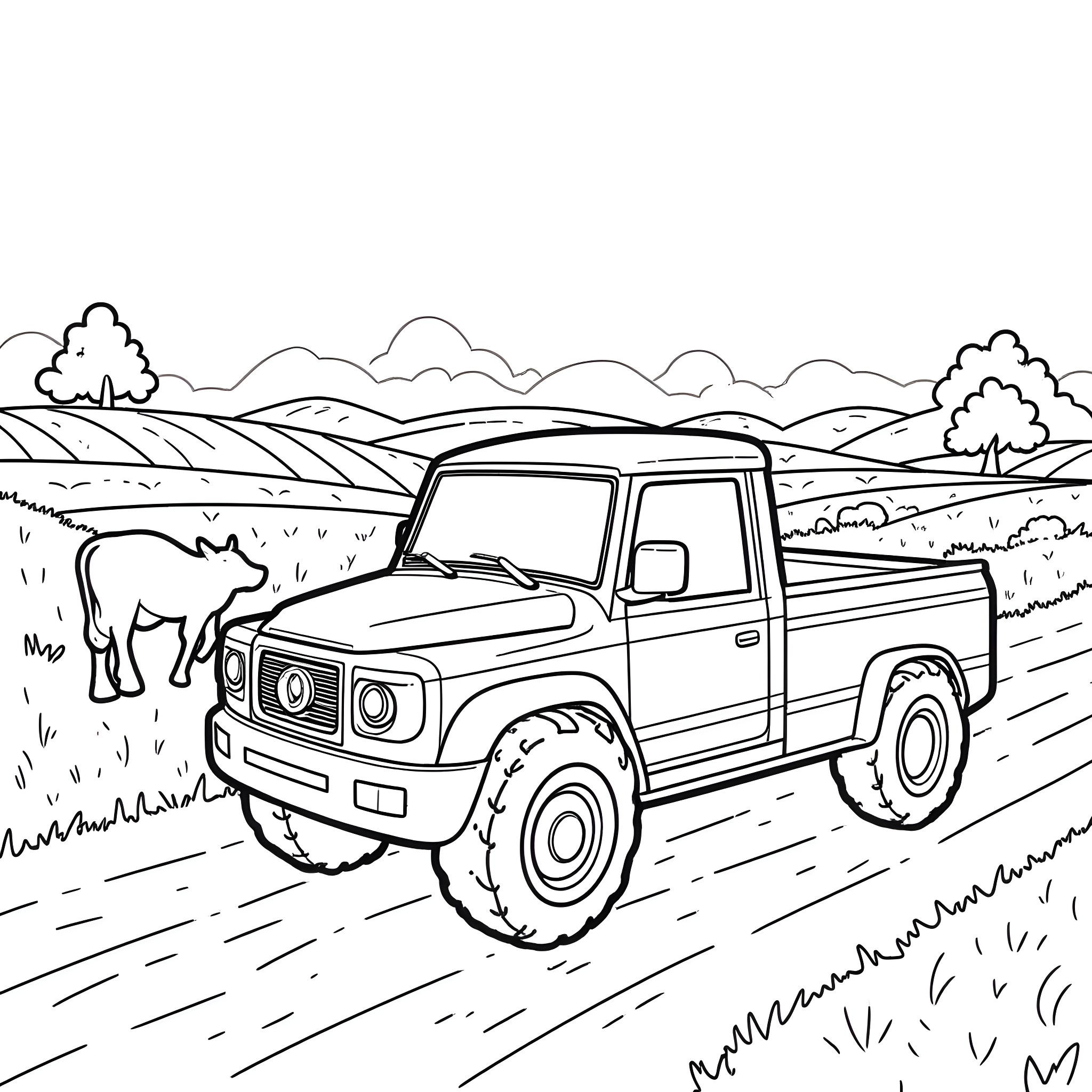 Best 4x4 Coloring Pages (Free Printable PDF)