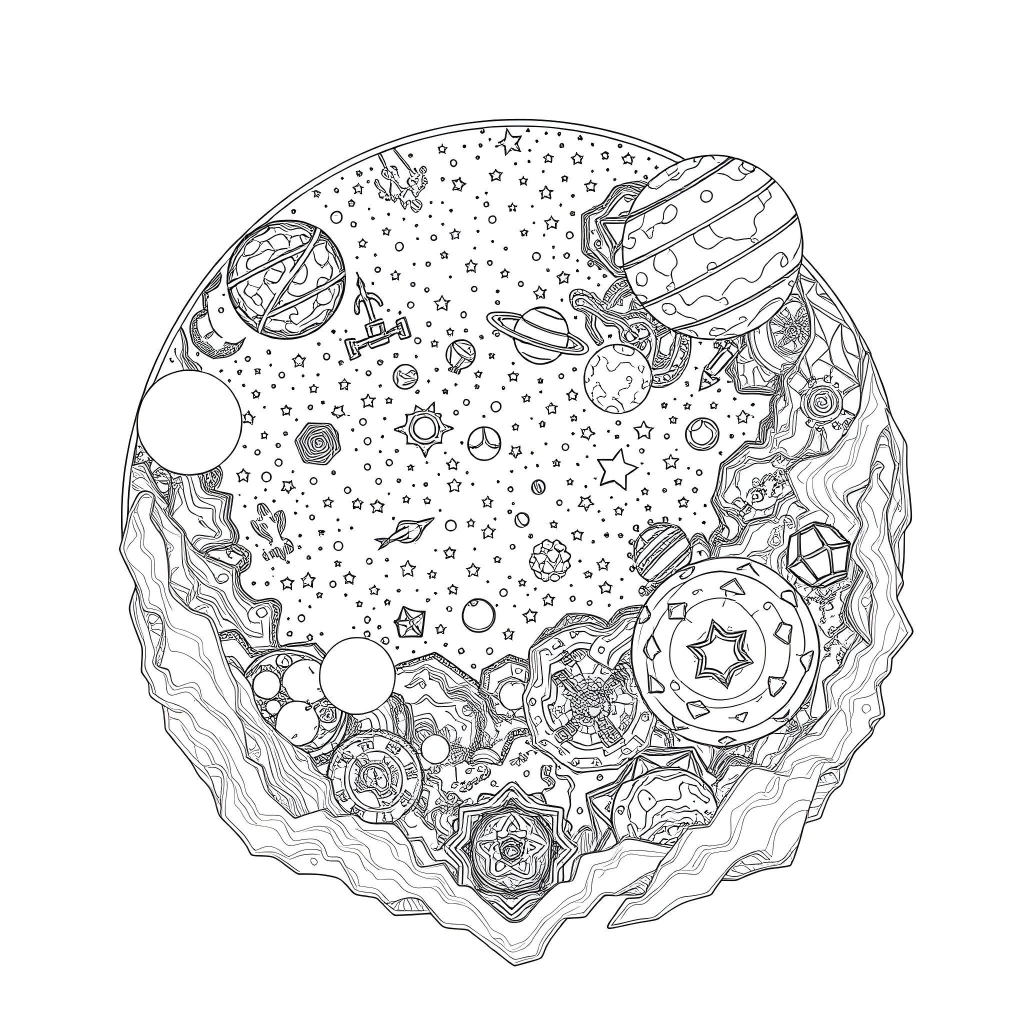 Best Space Coloring Pages (Free Printable PDF)