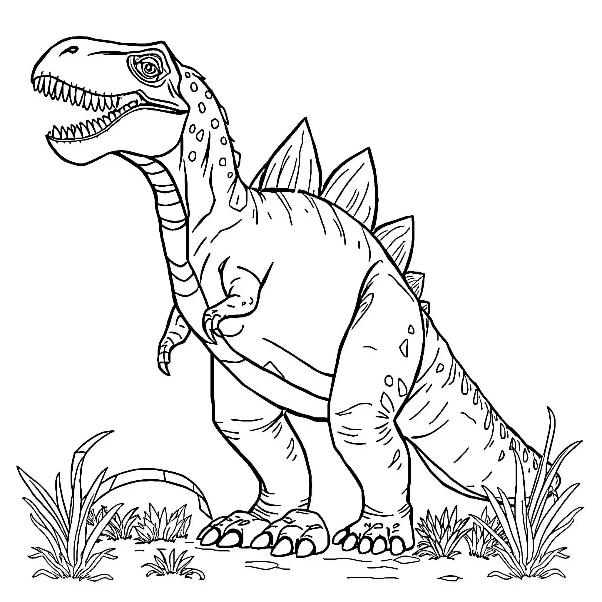 Best Dinosaur Coloring Pages (Free Printable PDF)