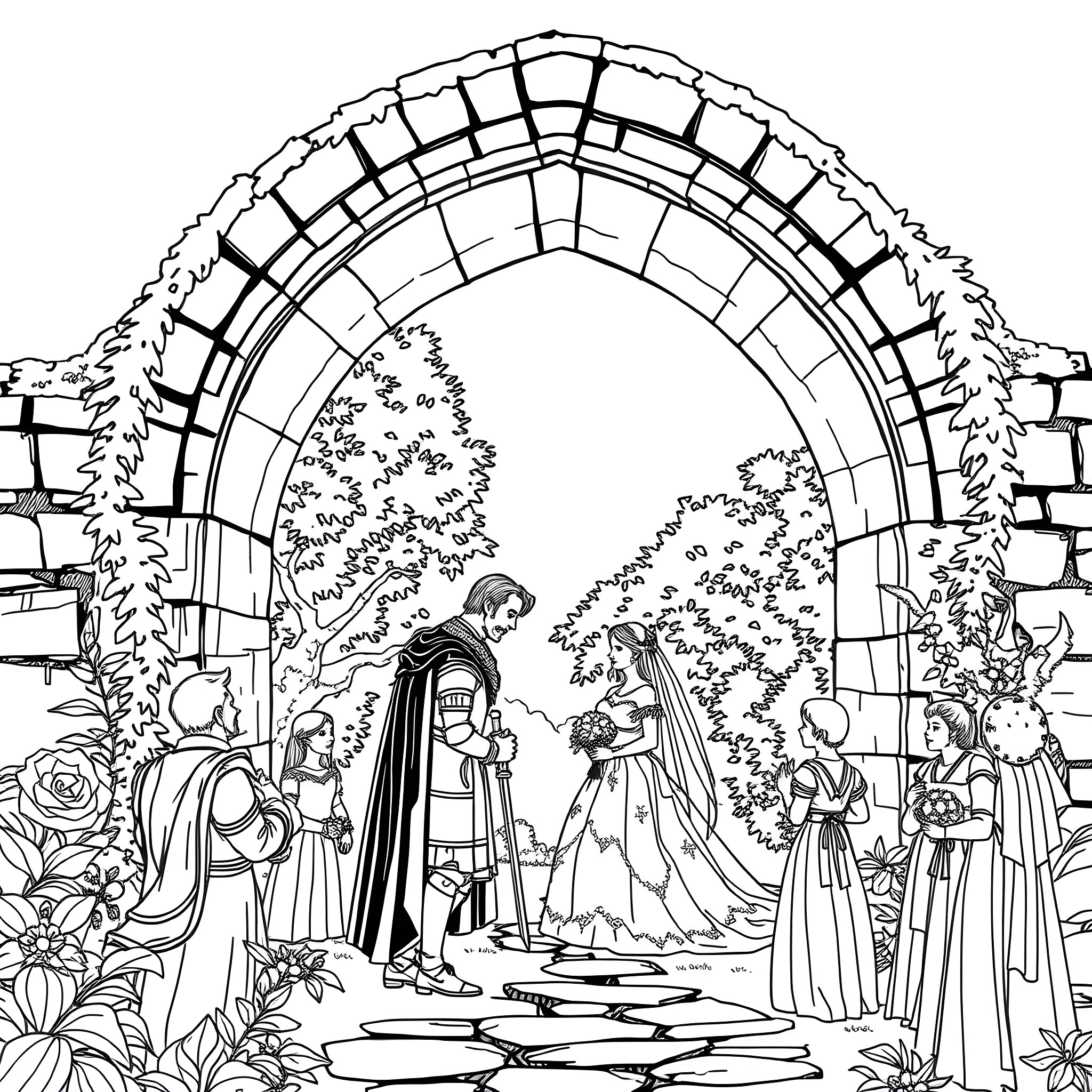 Best Wedding Coloring Pages (Free Printable PDF)