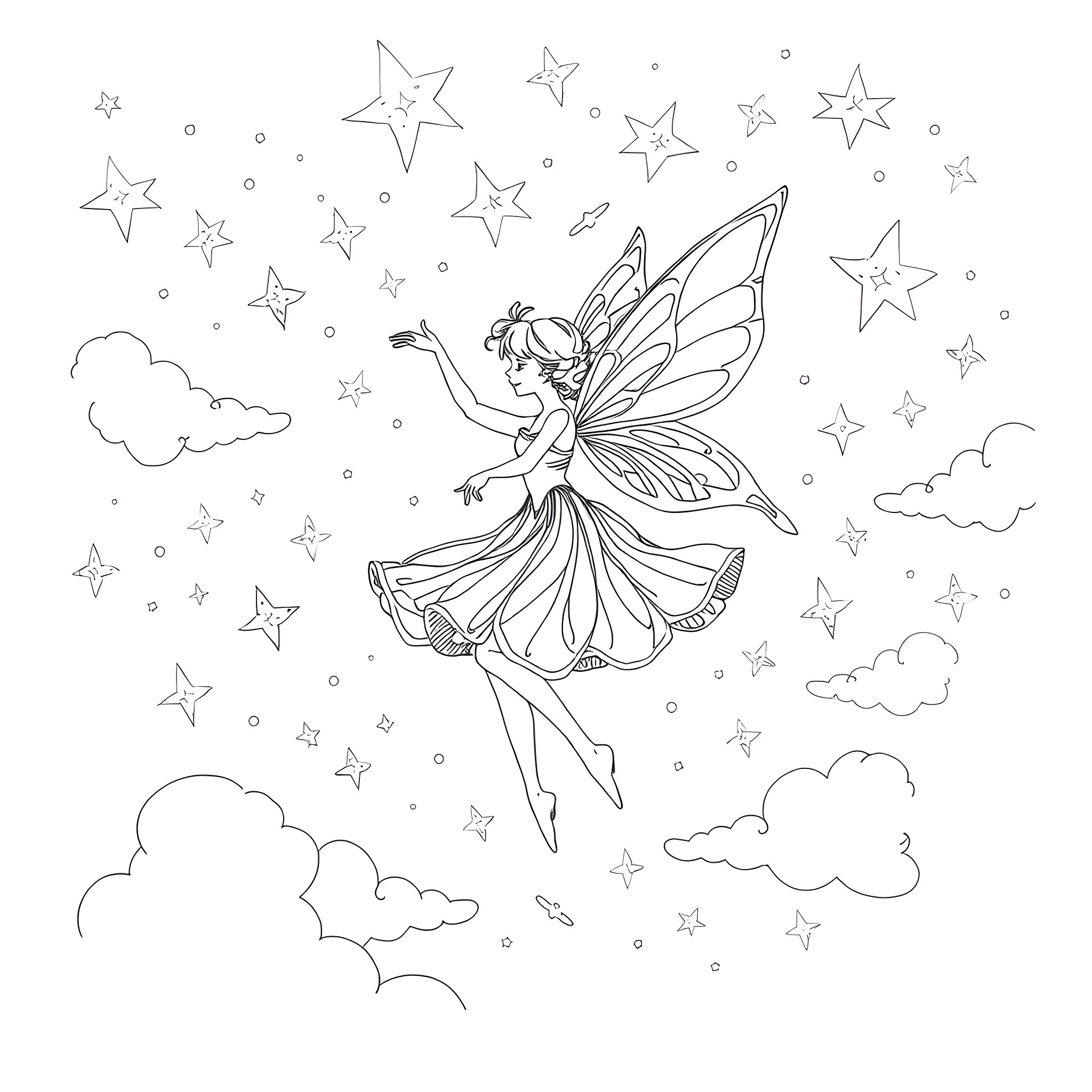 98 Best Fairy Coloring Pages (Free Printable PDFs)