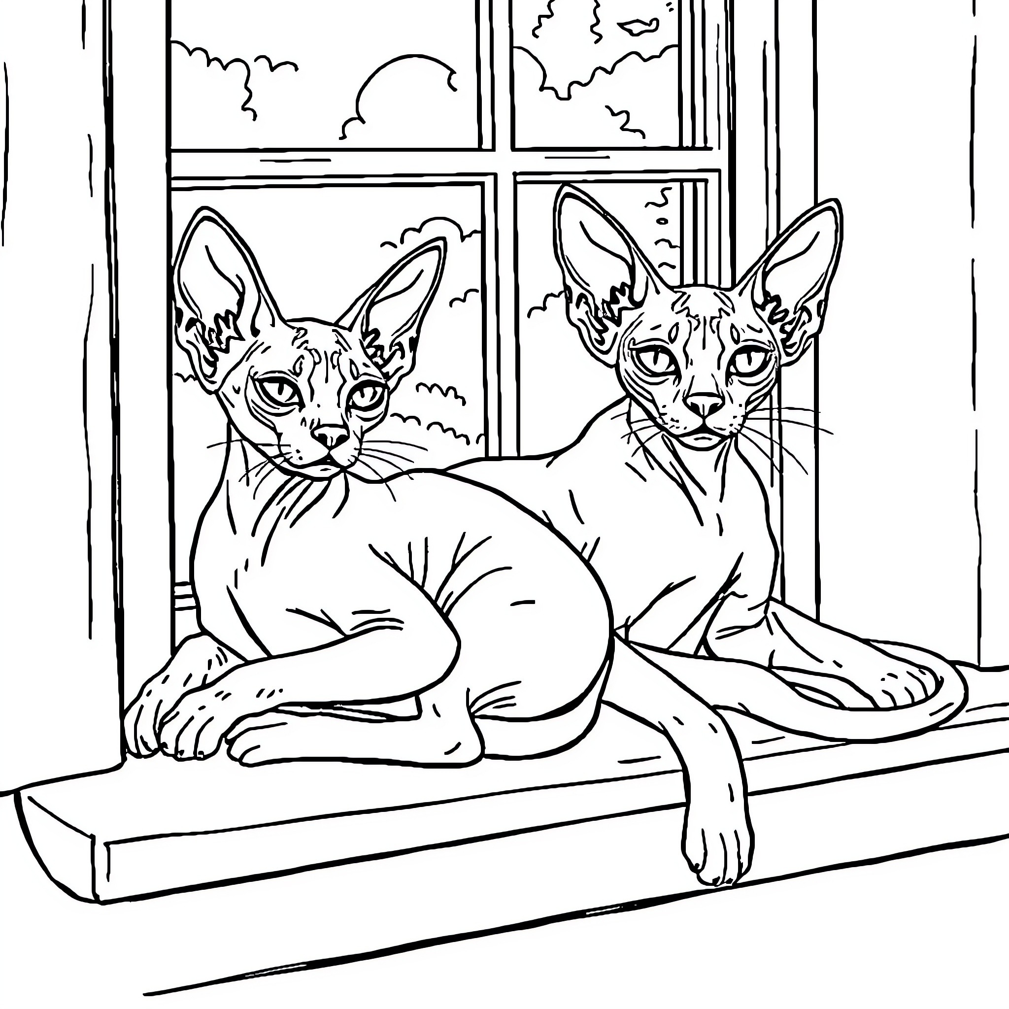 9 Best Sphynx Cat Coloring Pages (Free Printable PDFs)