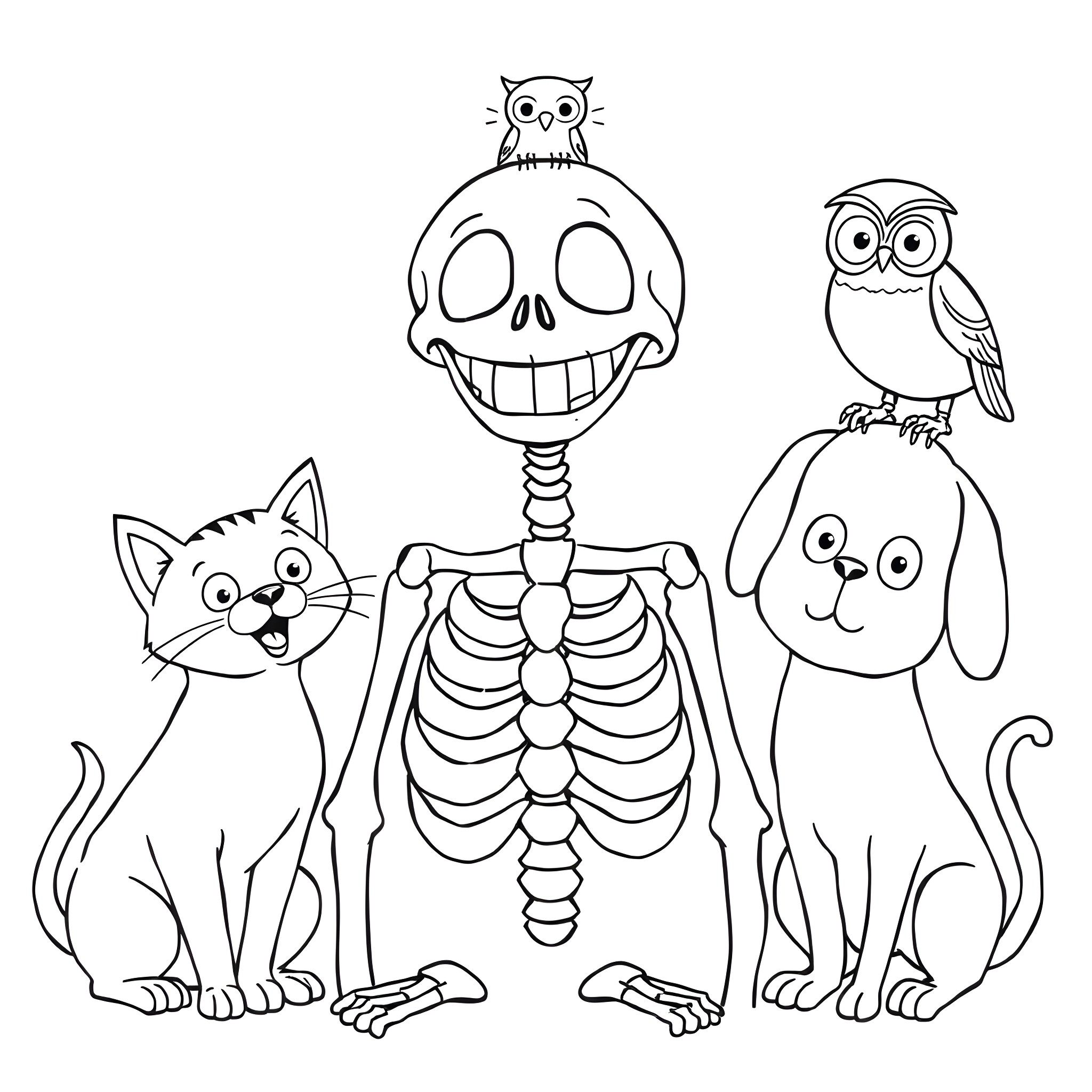 117 Best Skeleton Coloring Pages (Free Printable PDFs)