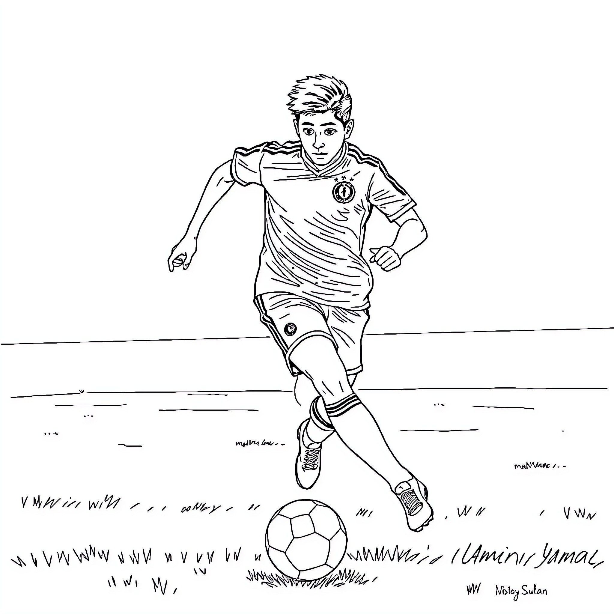 Best Lamin Yamal Coloring Pages (Free Printable PDF)