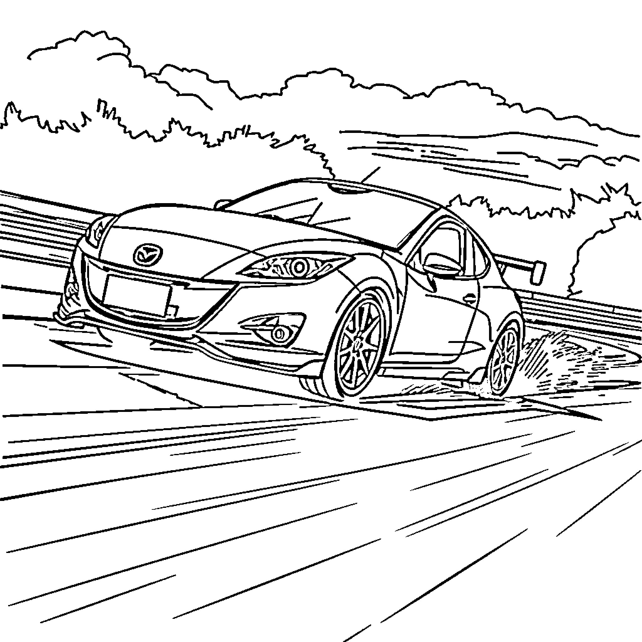 Best Mazdaspeed 3 Coloring Pages (Free Printable PDF)