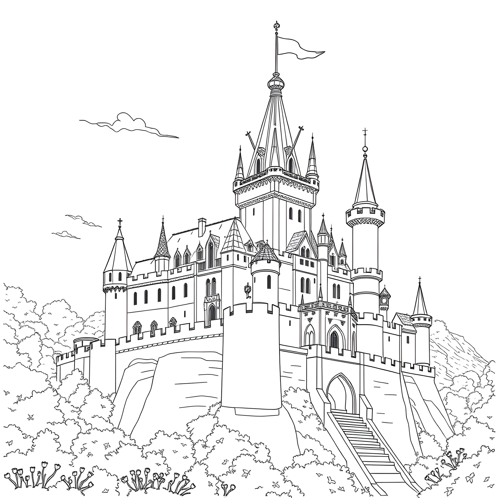 99 Best Castle Coloring Pages (Free Printable PDFs)