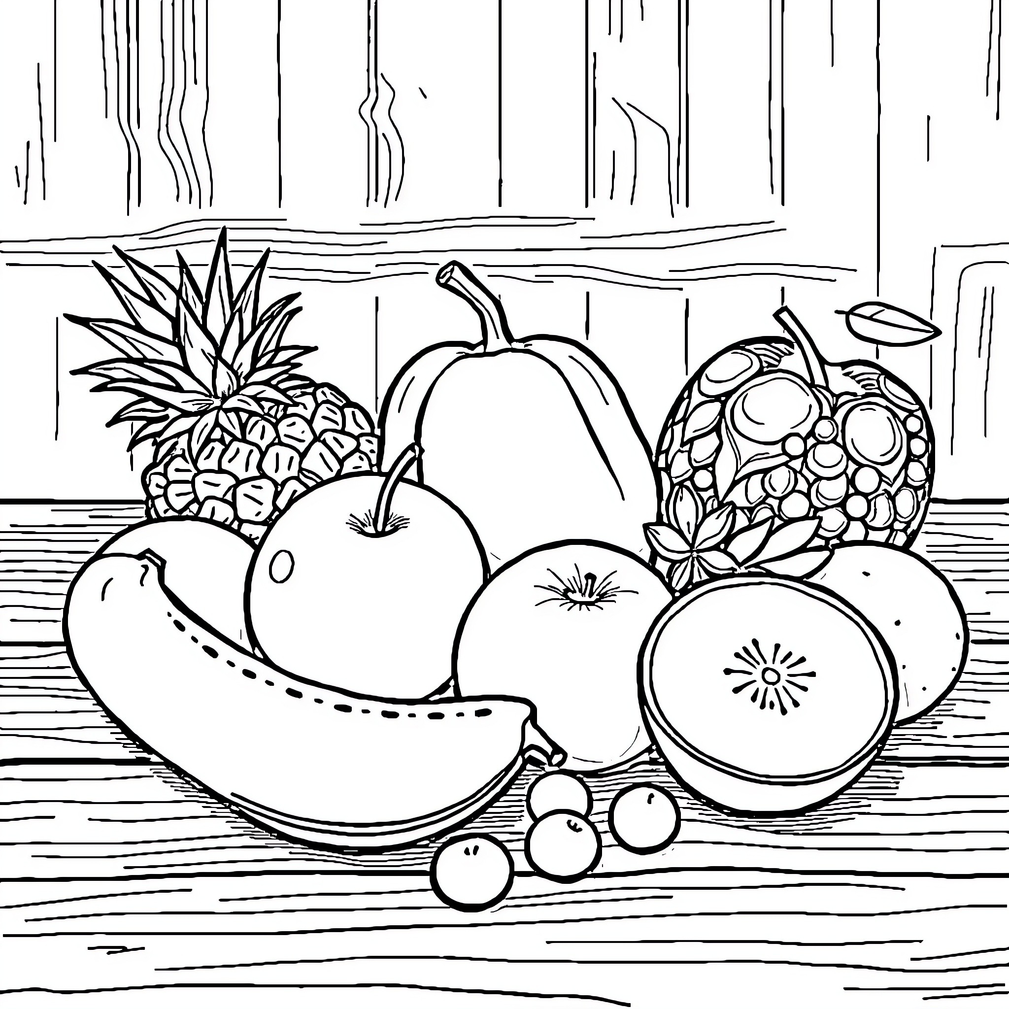 Best Fruit Coloring Pages (Free Printable PDF)