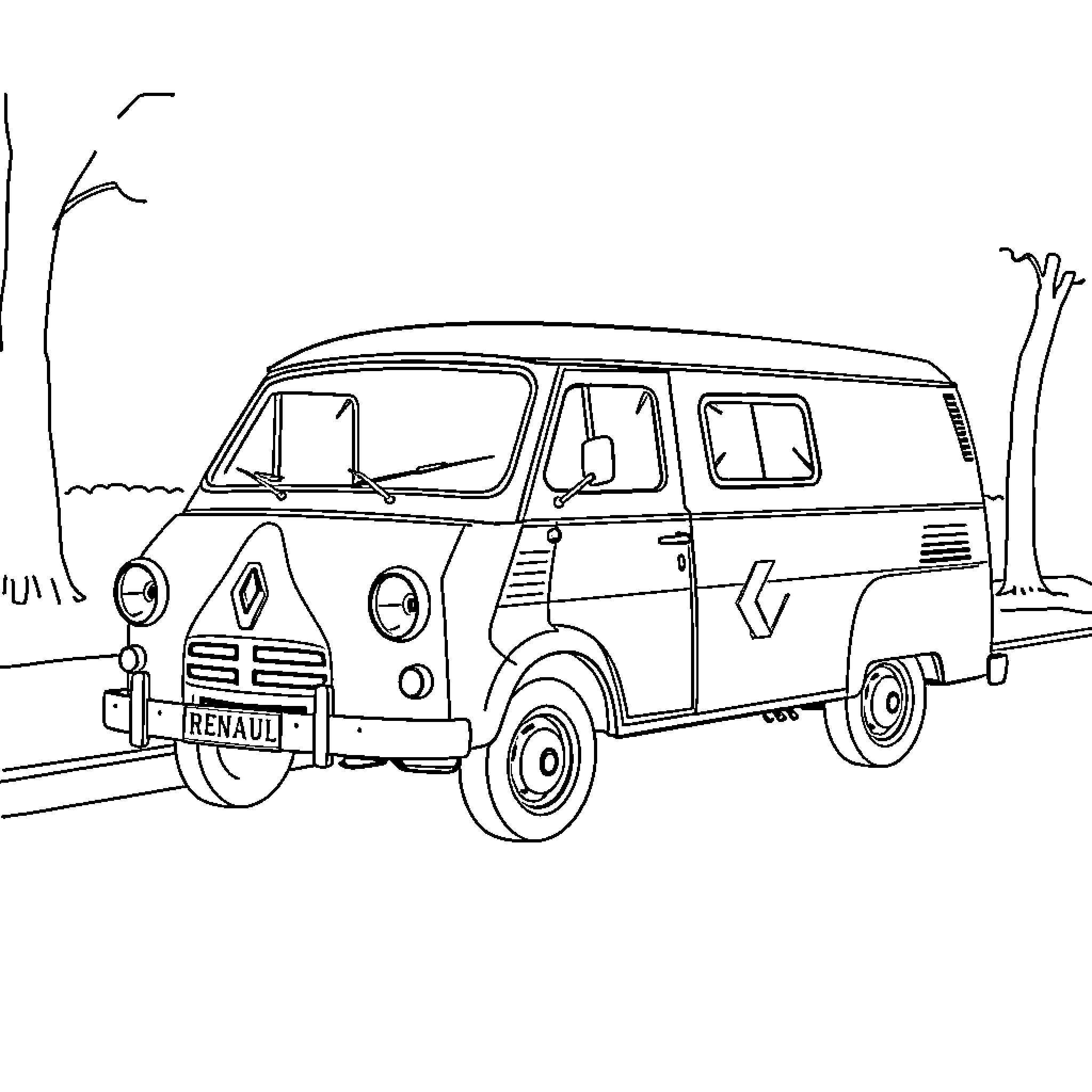 Best Renault Estafette Coloring Pages (Free Printable PDF)