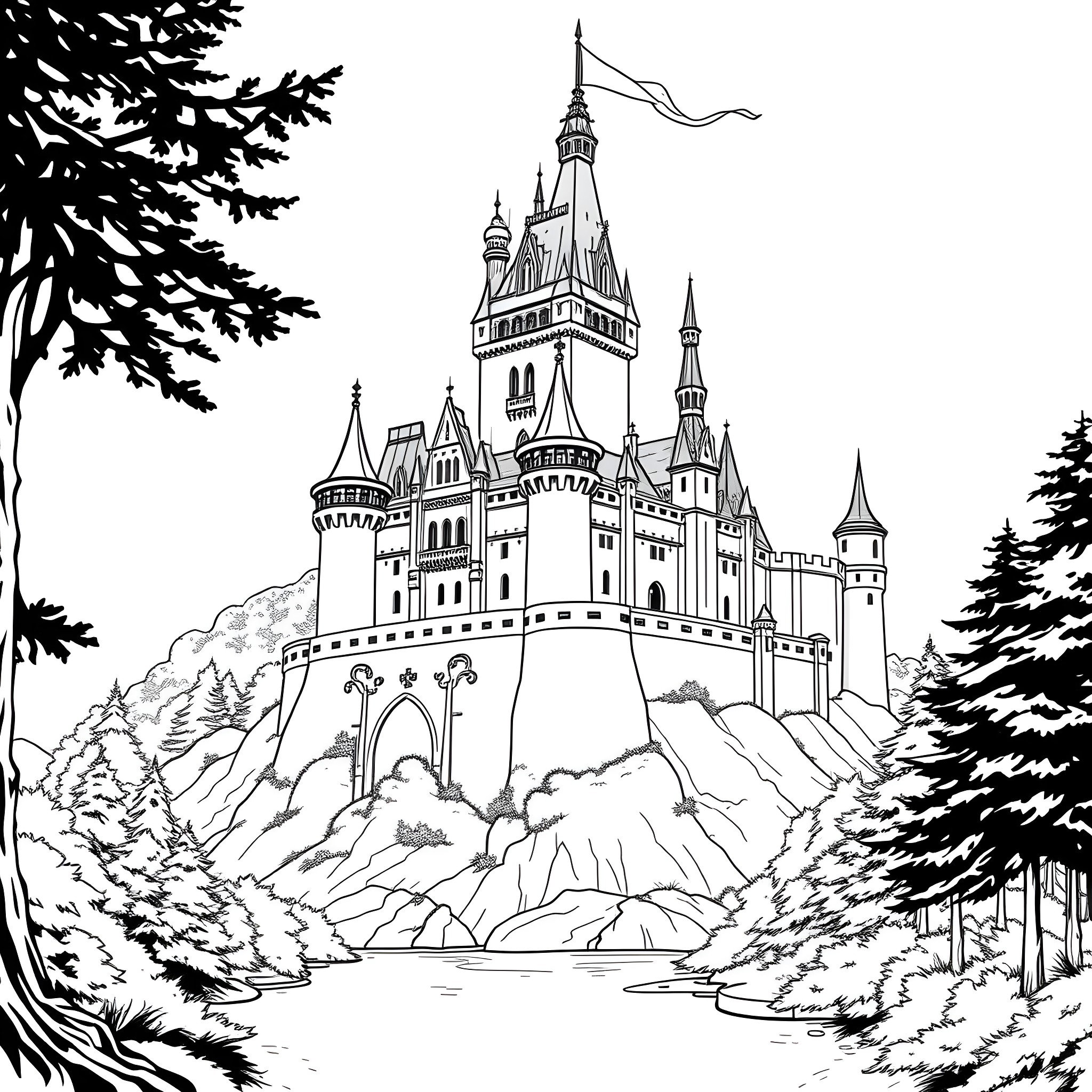 127 Best Castle Coloring Pages (Free Printable PDFs)