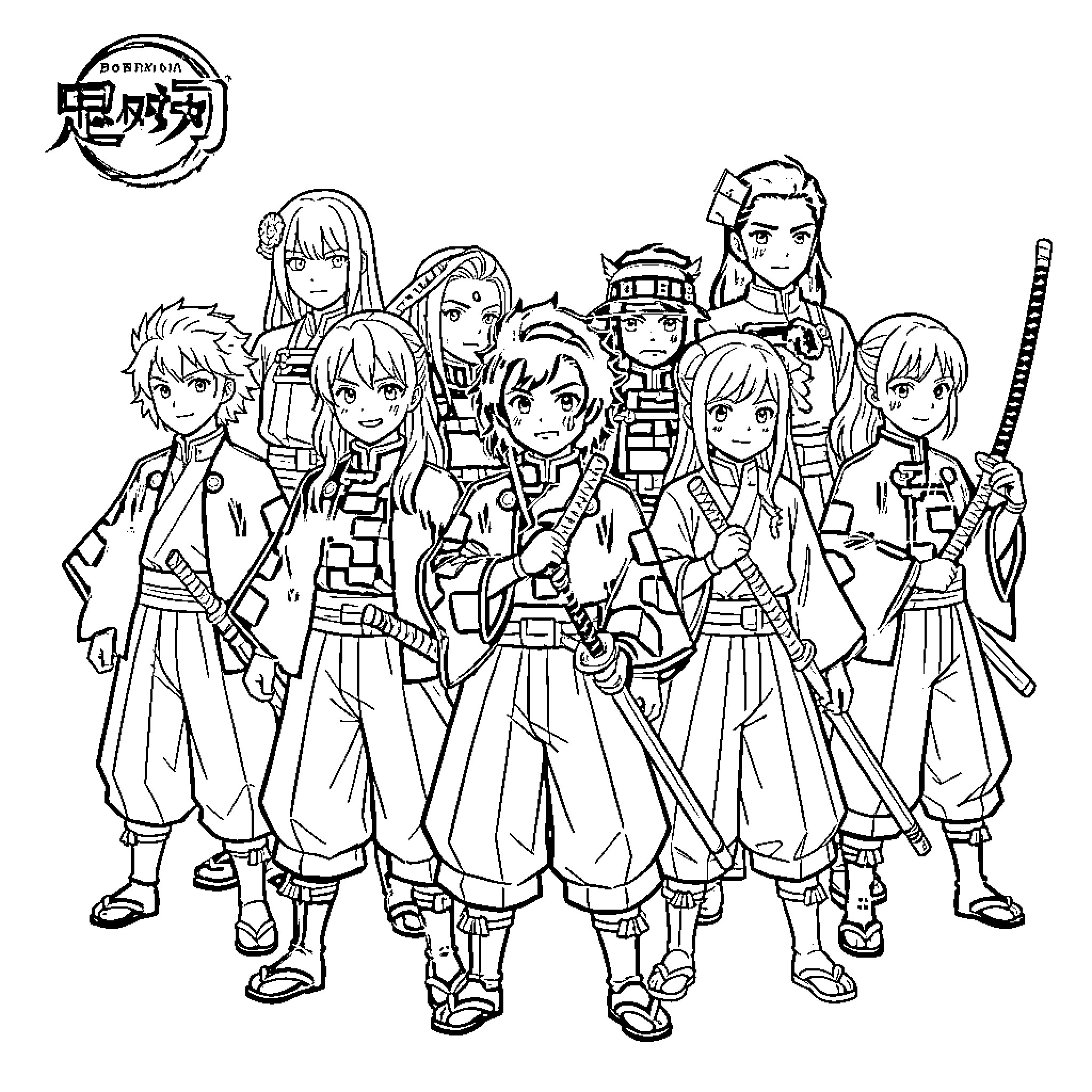 Best Hashira Coloring Pages (Free Printable PDF)