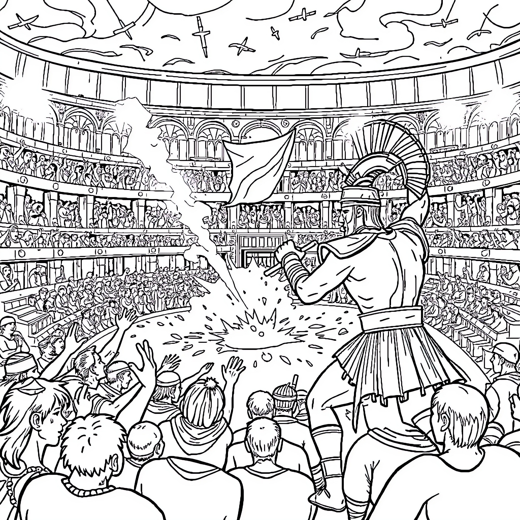 Best Gladiator Coloring Pages (Free Printable PDF)