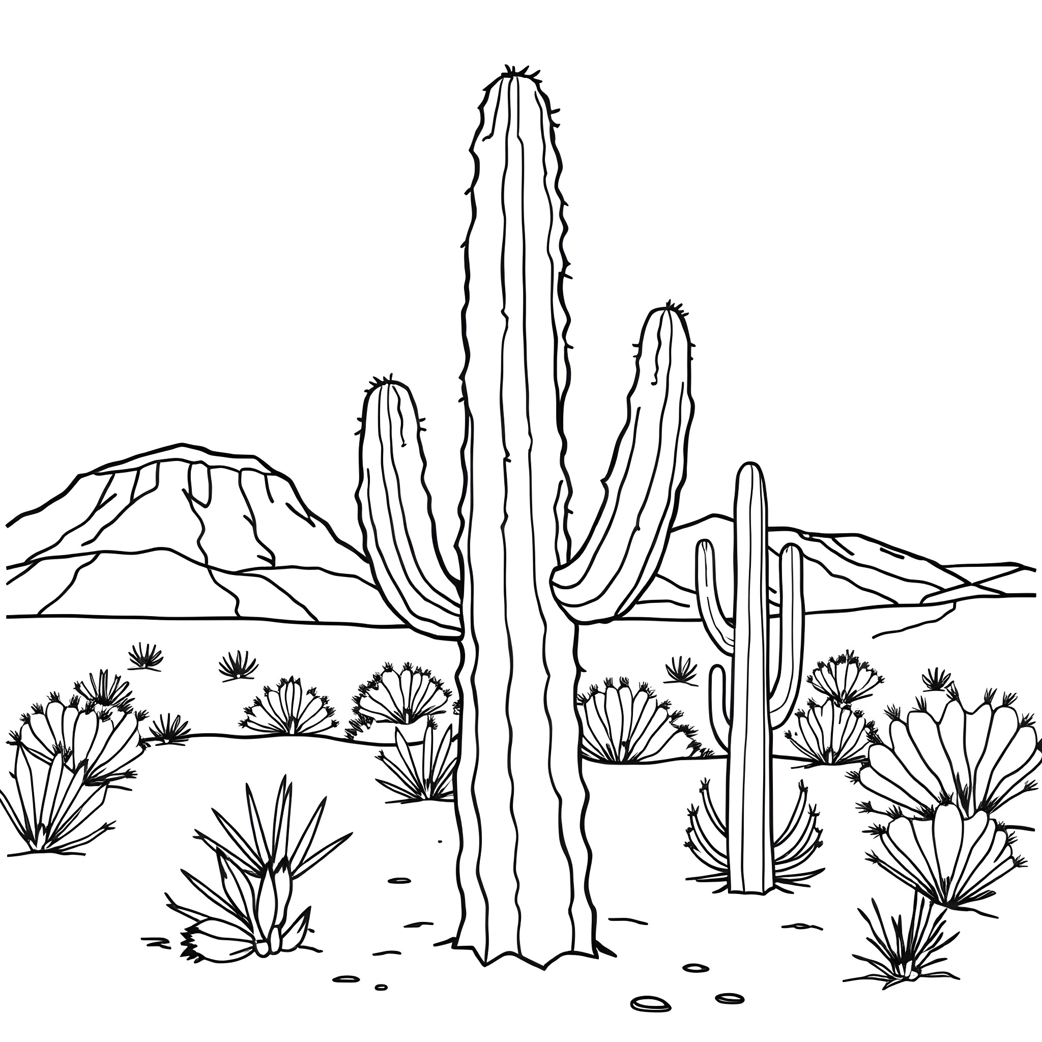 Best Cactus Coloring Pages (Free Printable PDF)
