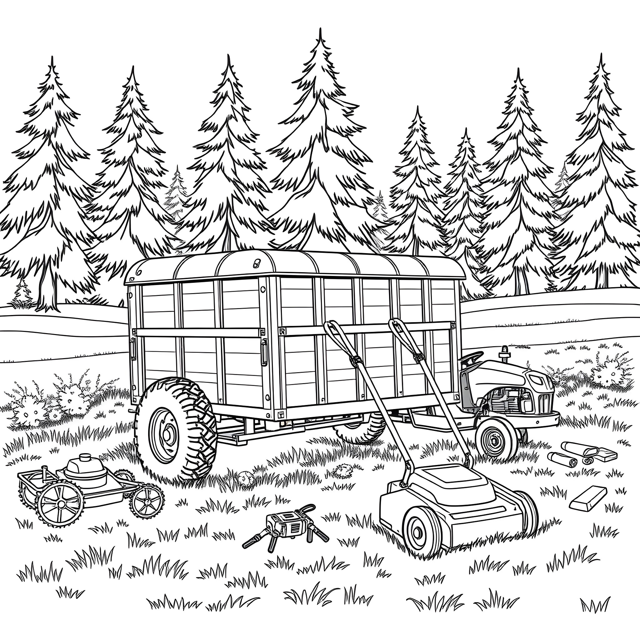 Best Mower Coloring Pages (Free Printable PDF)