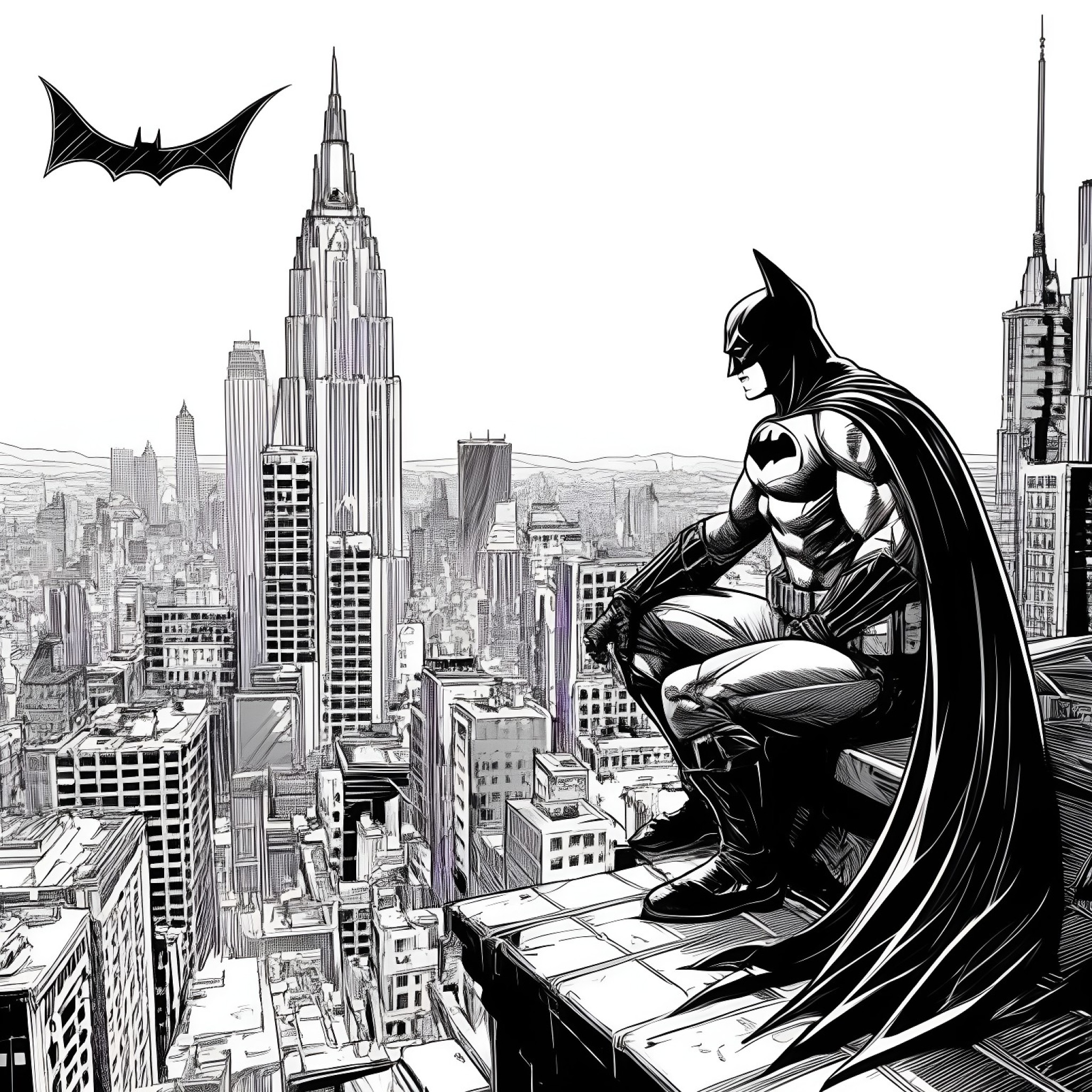 Best Batman Coloring Pages (Free Printable PDF)