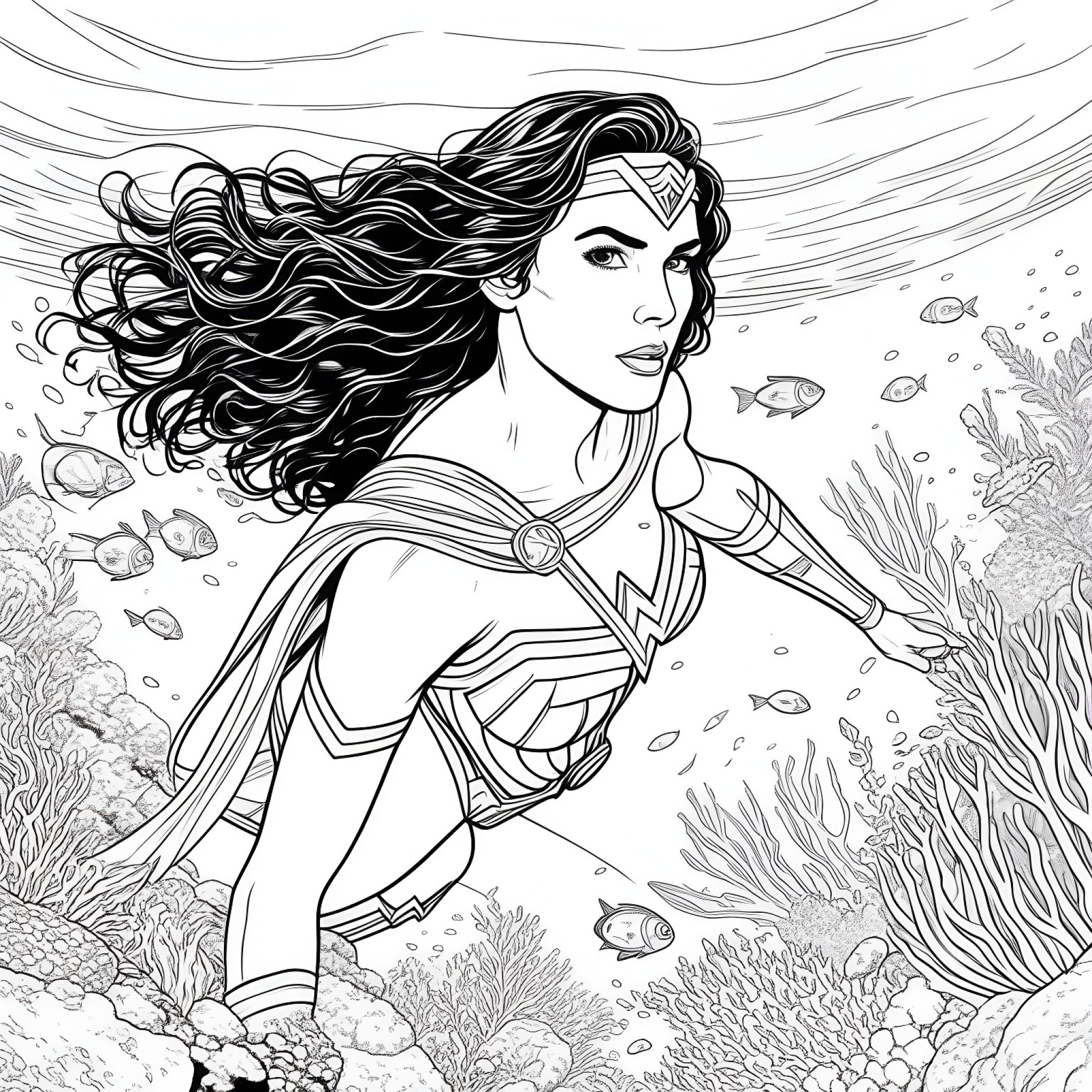 Best Wonder Woman Coloring Pages (Free Printable PDF)