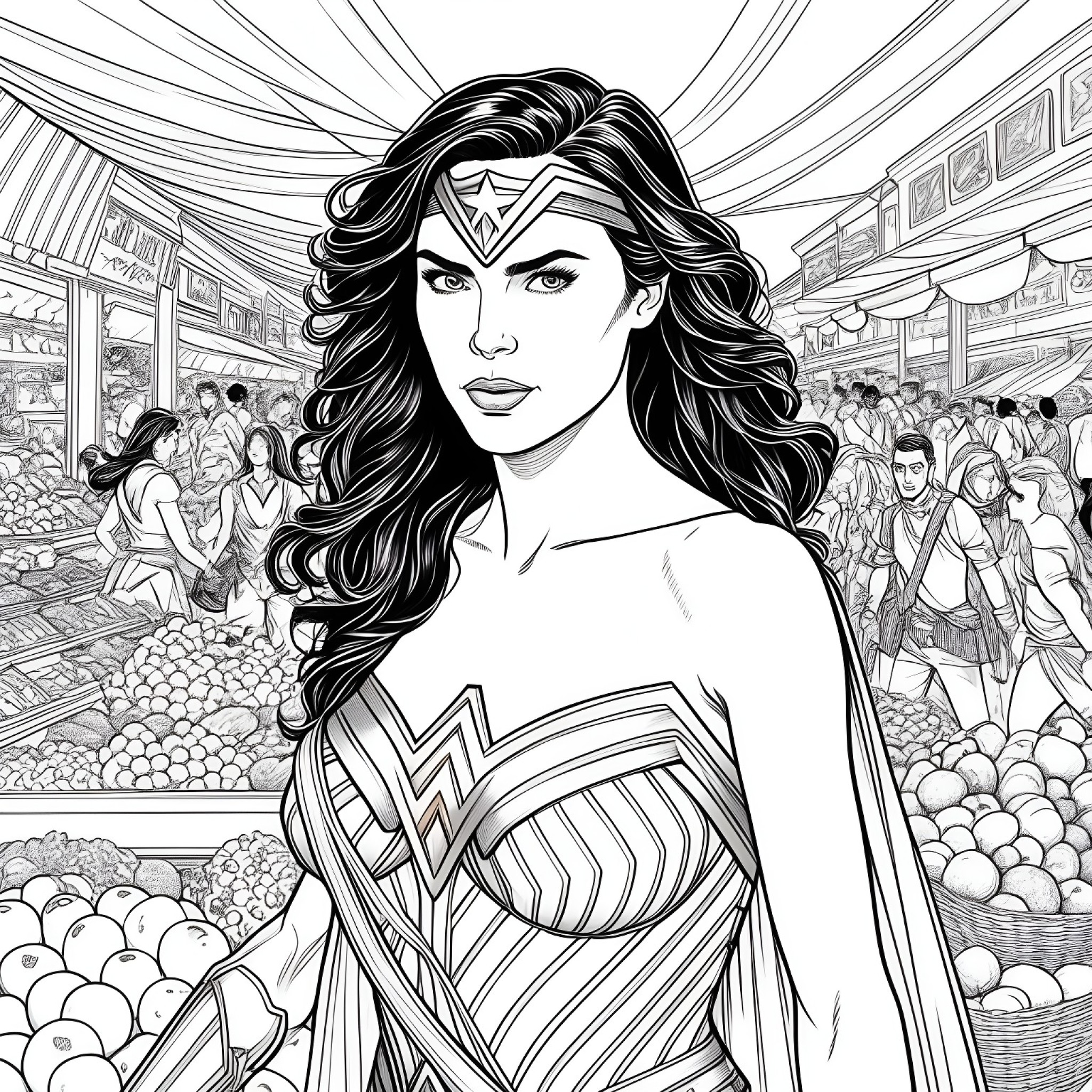 Best Wonder Woman Coloring Pages (Free Printable PDF)