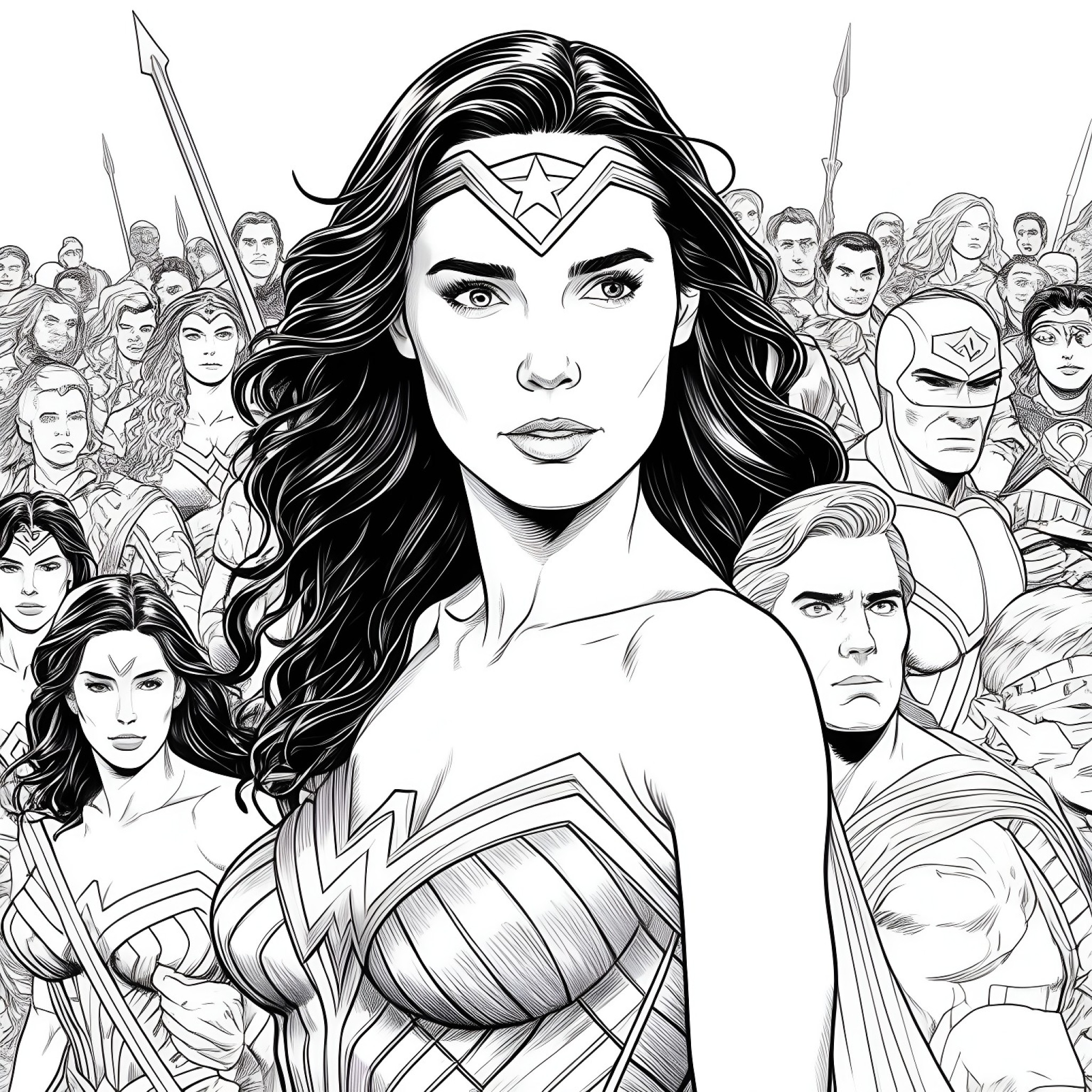 Best Wonder Woman Coloring Pages (Free Printable PDF)