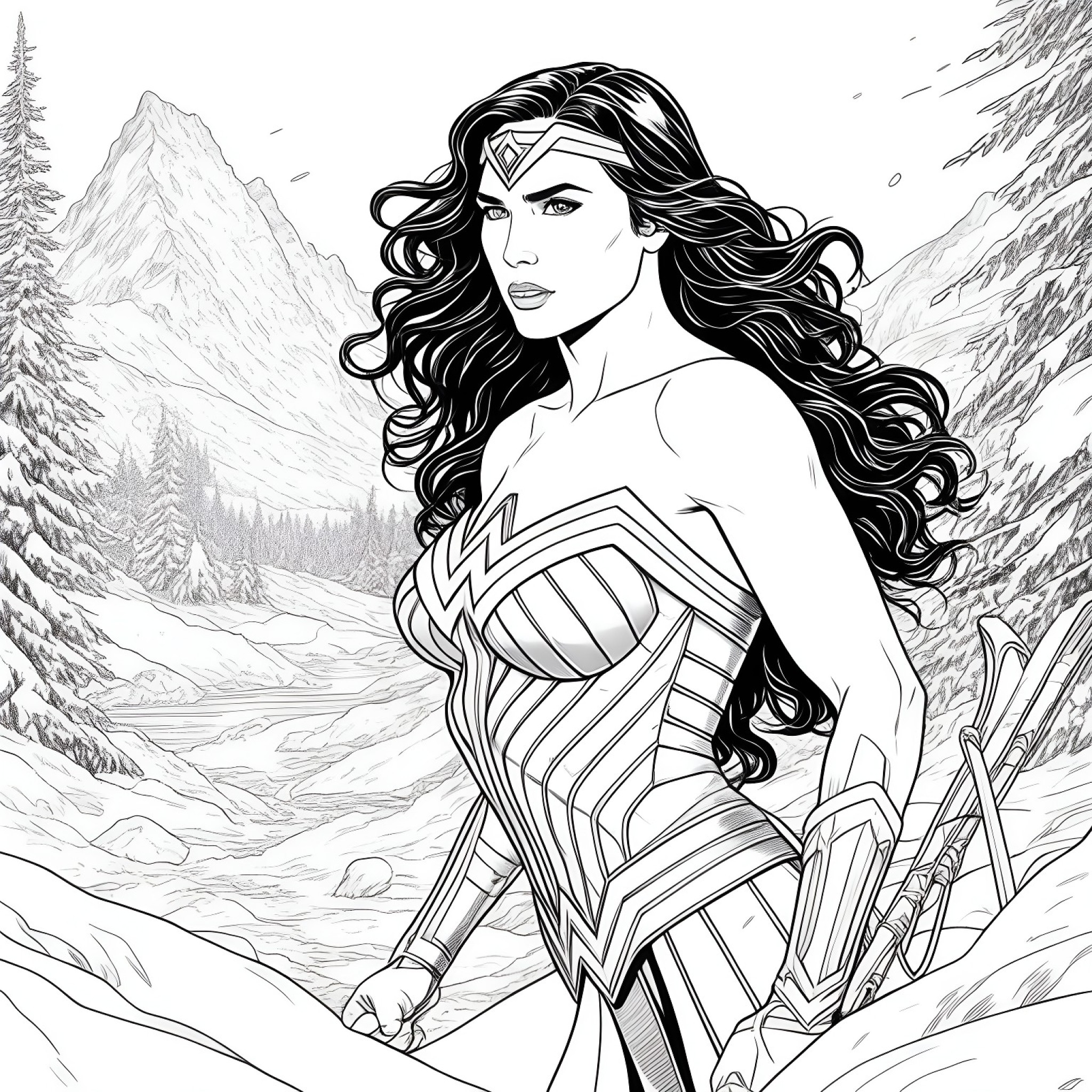 Best Wonder Woman Coloring Pages (Free Printable PDF)