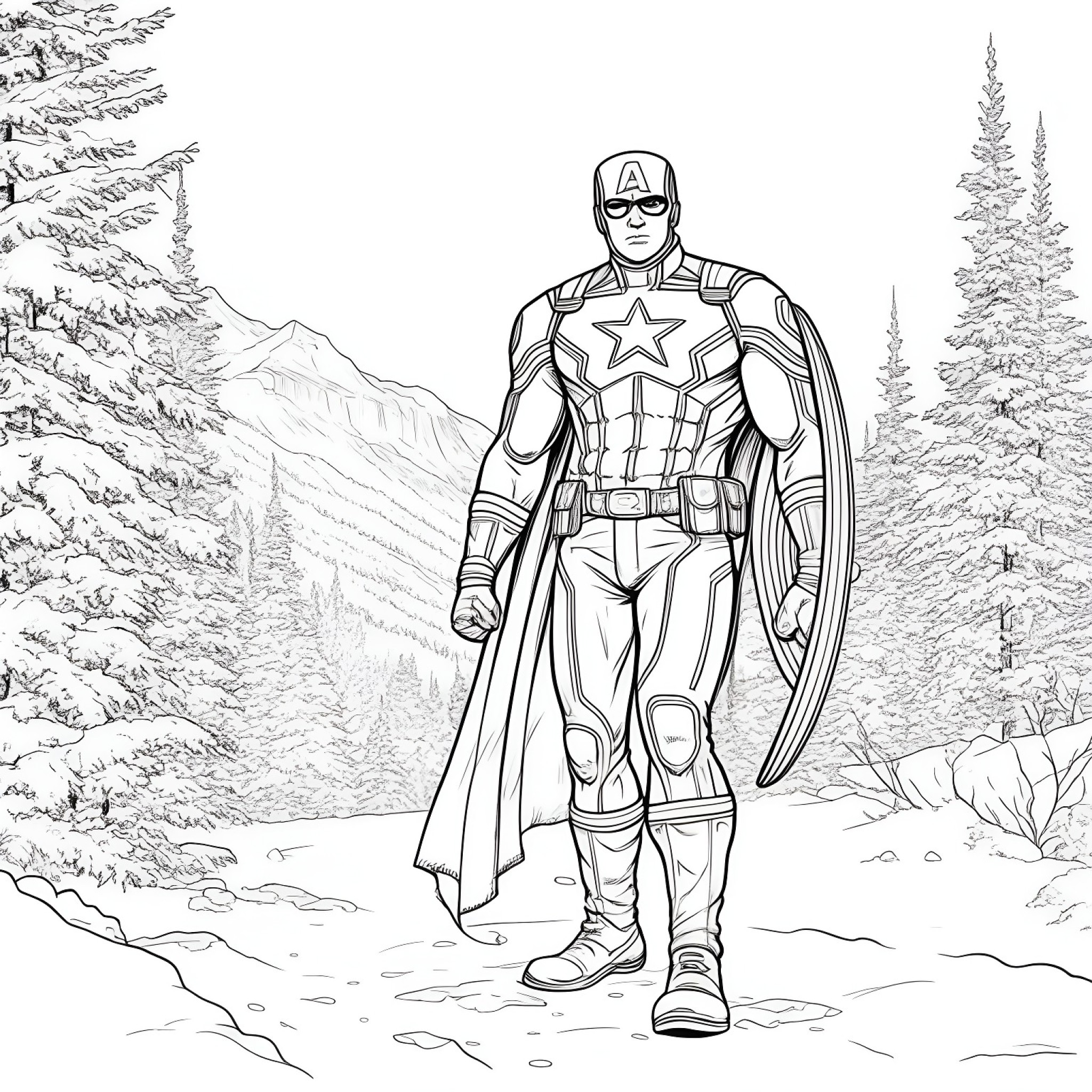Best Captain America Coloring Pages (Free Printable PDF)