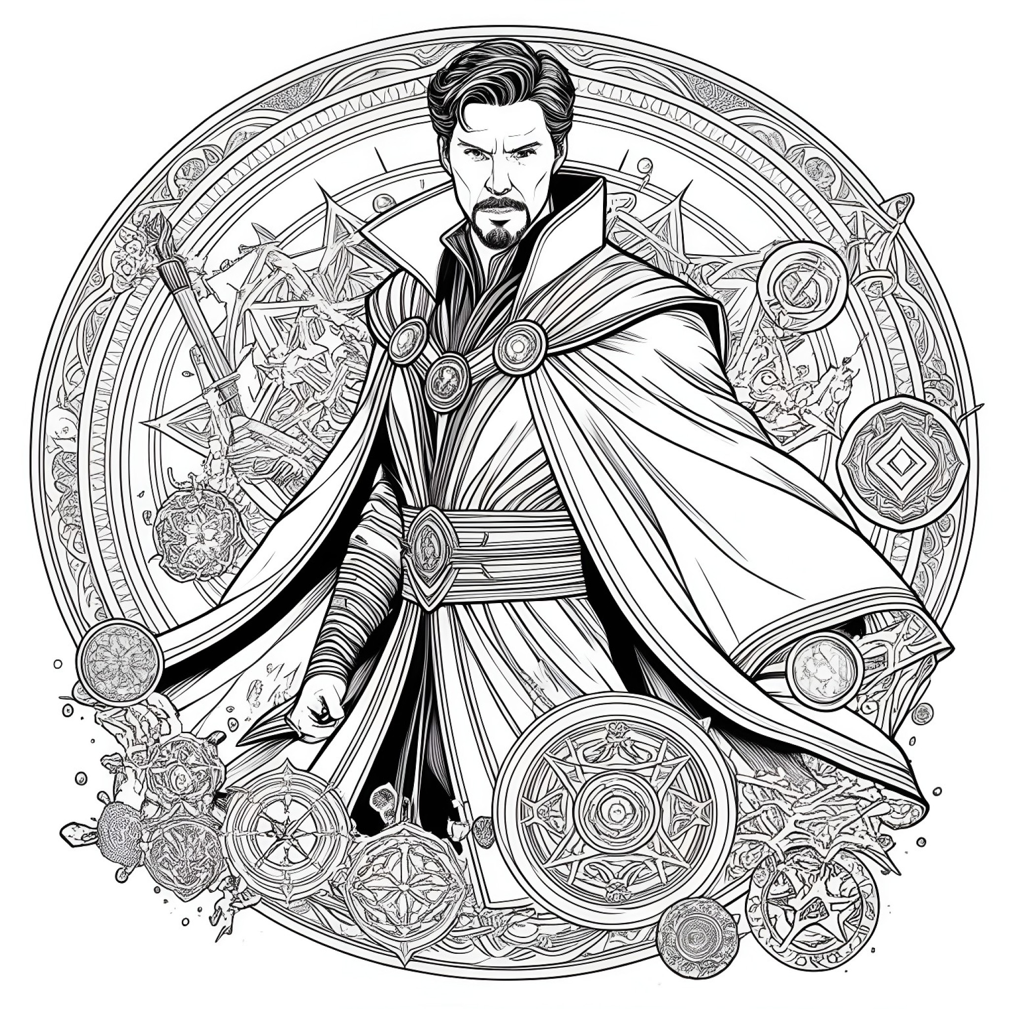 Best Doctor Strange Coloring Pages (Free Printable PDF)