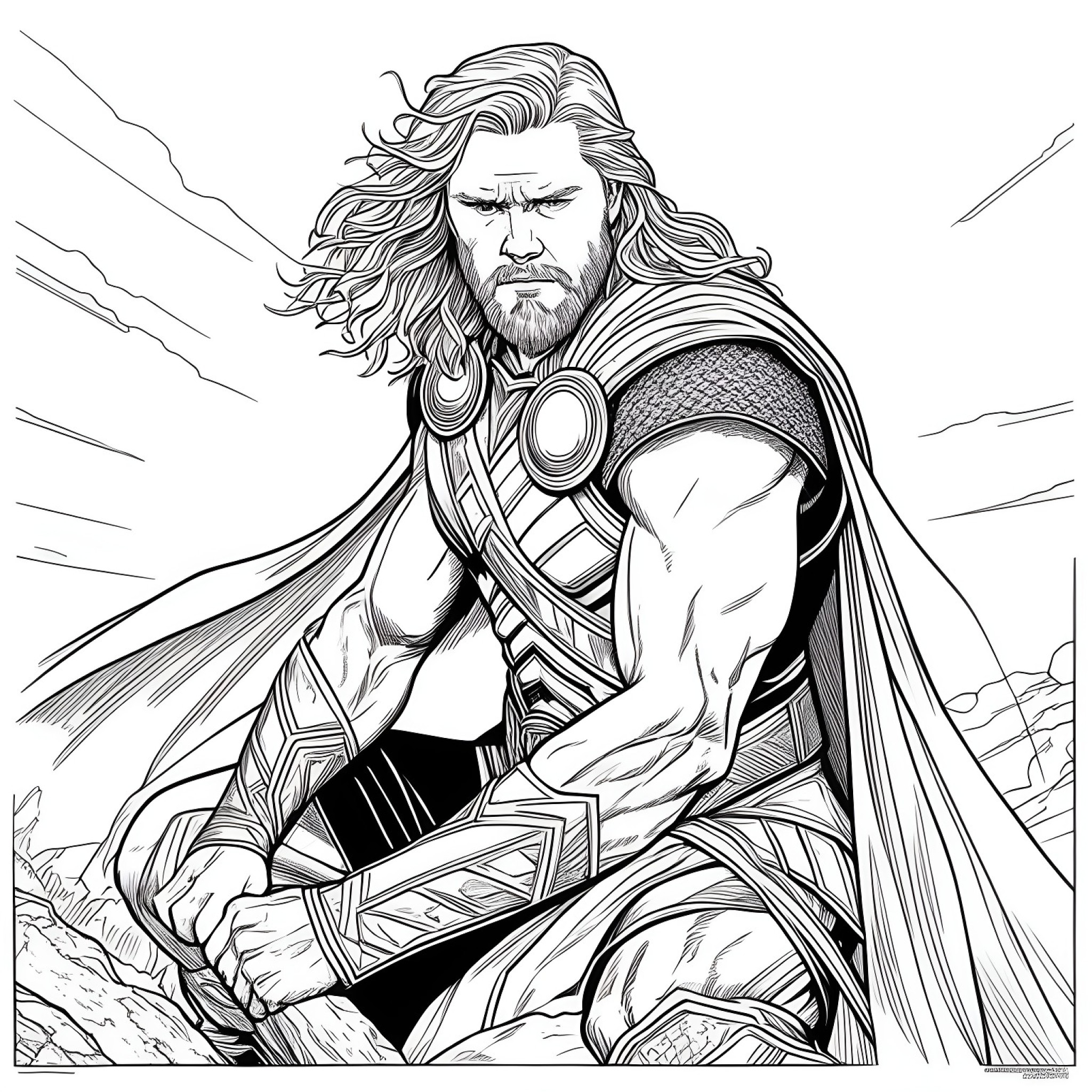 Best Thor Coloring Pages (Free Printable PDF)
