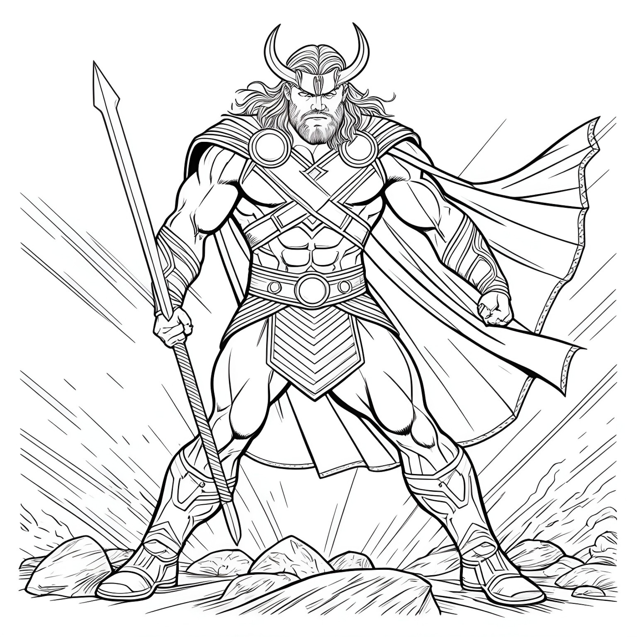 Best Thor Coloring Pages (Free Printable PDF)