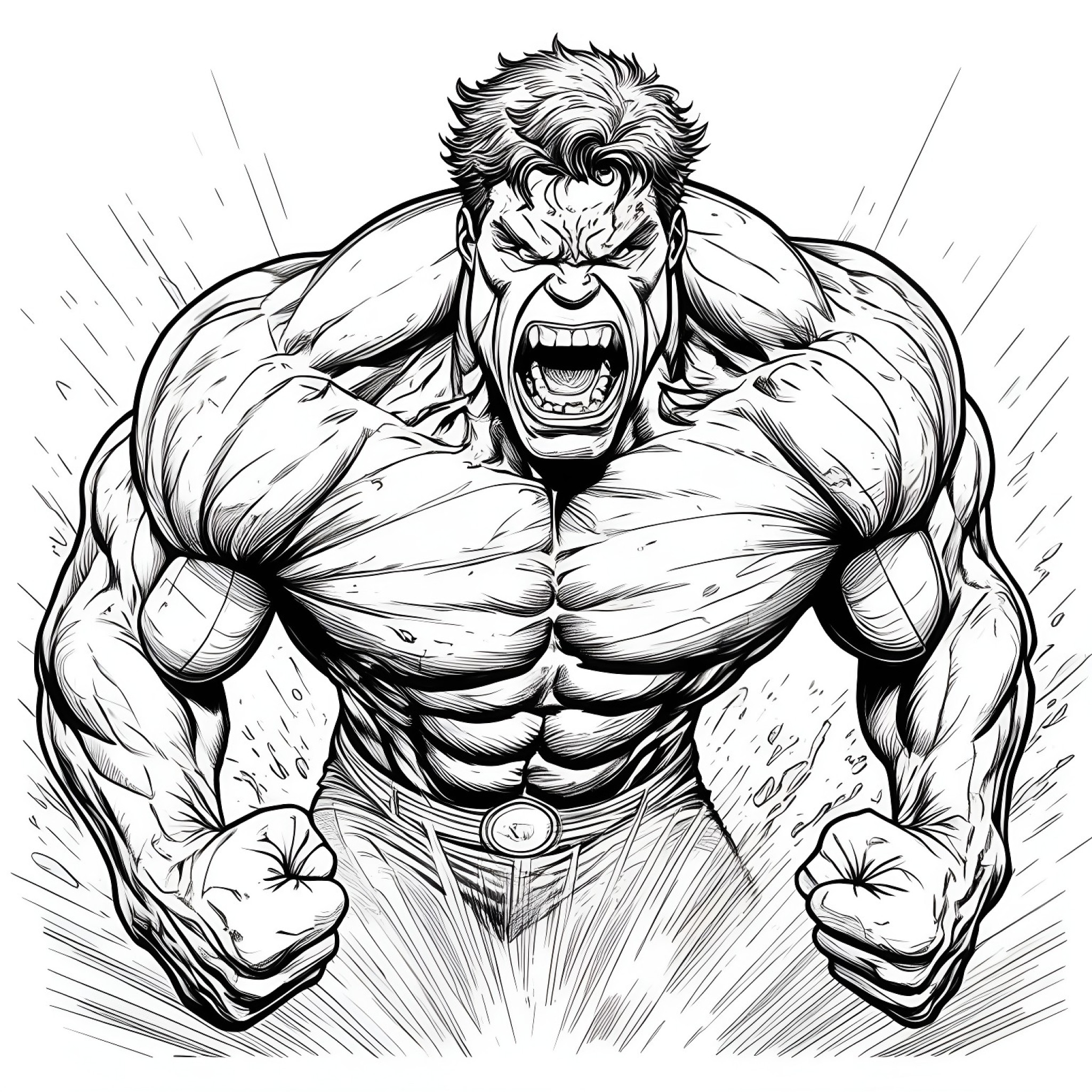 Best Hulk Coloring Pages (Free Printable PDF)