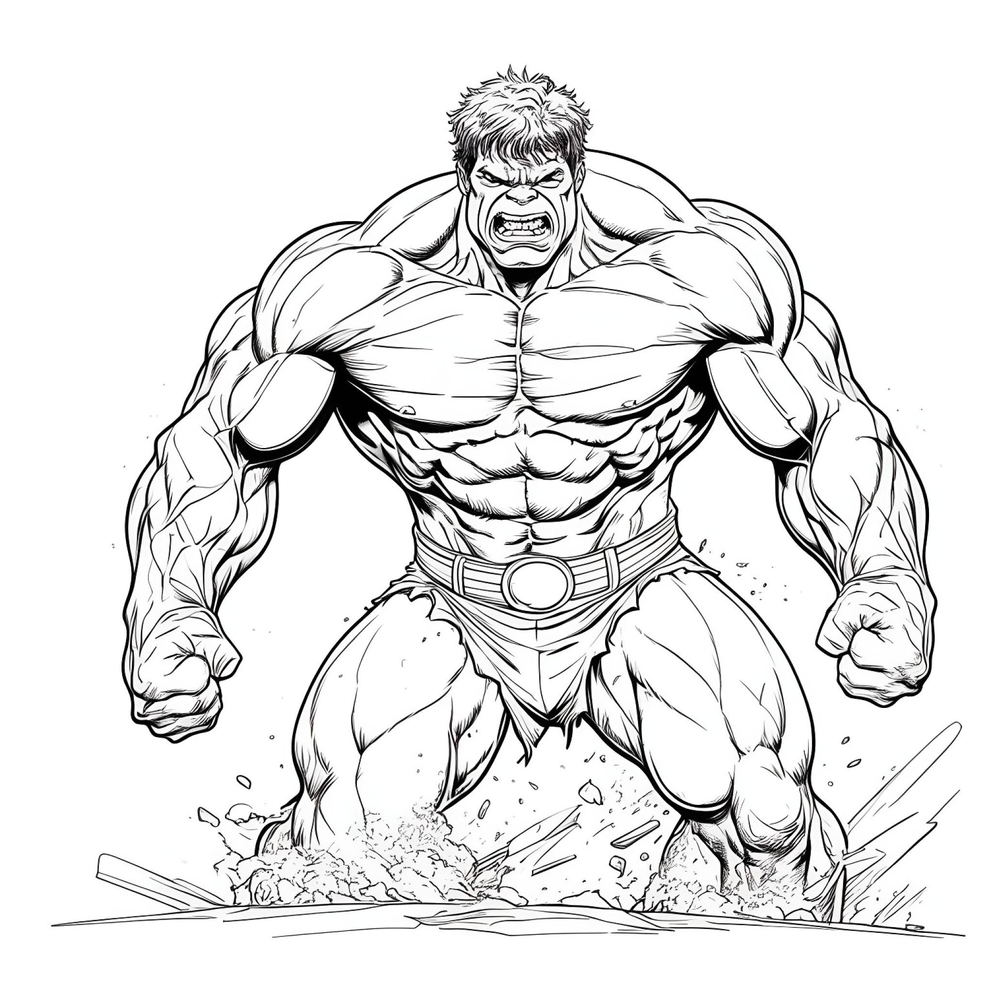 Best Hulk Coloring Pages (Free Printable PDF)