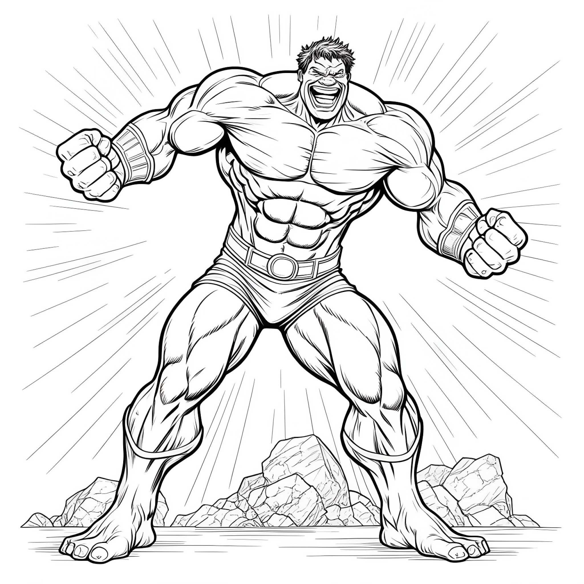 Best Hulk Coloring Pages (Free Printable PDF)