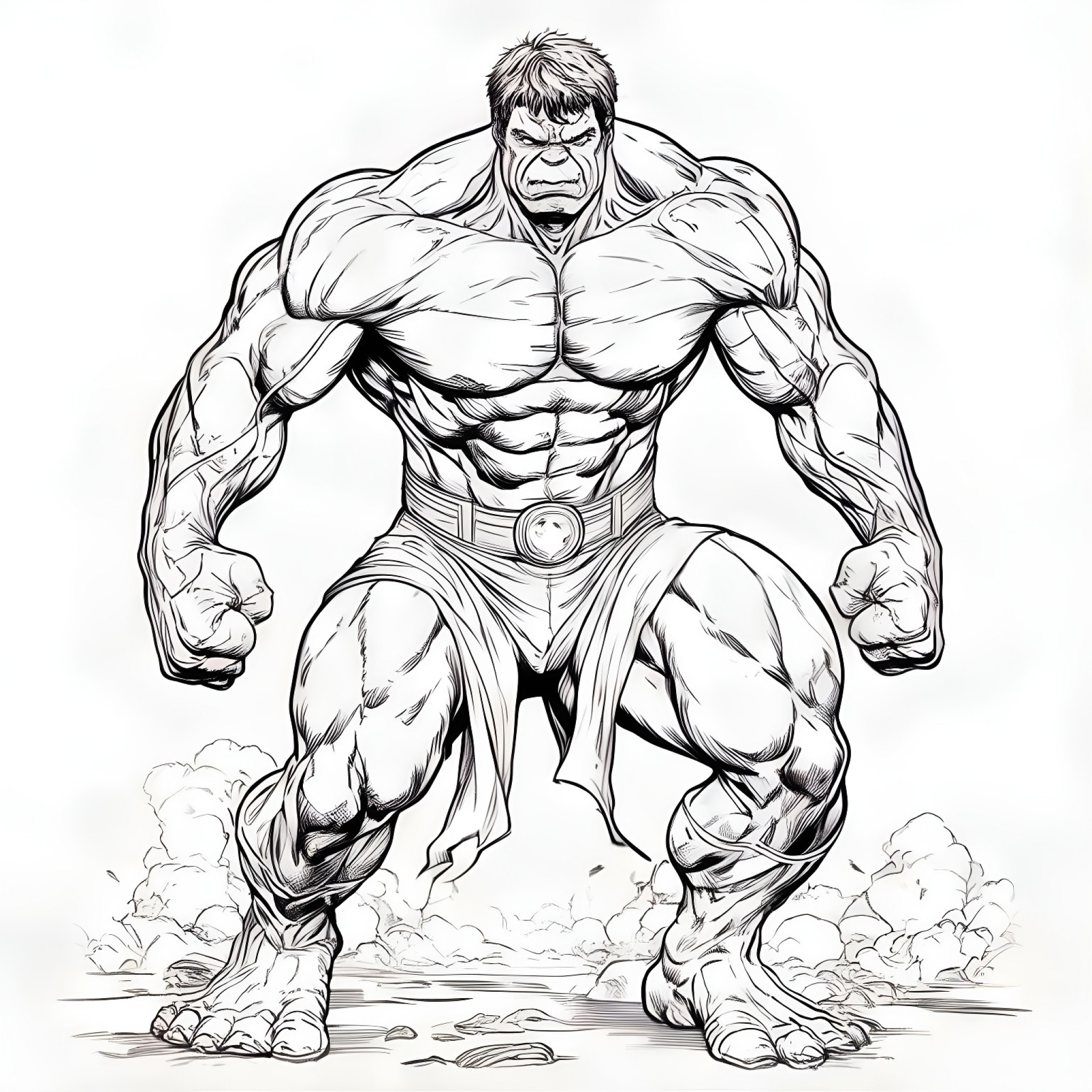 Best Hulk Coloring Pages (Free Printable PDF)