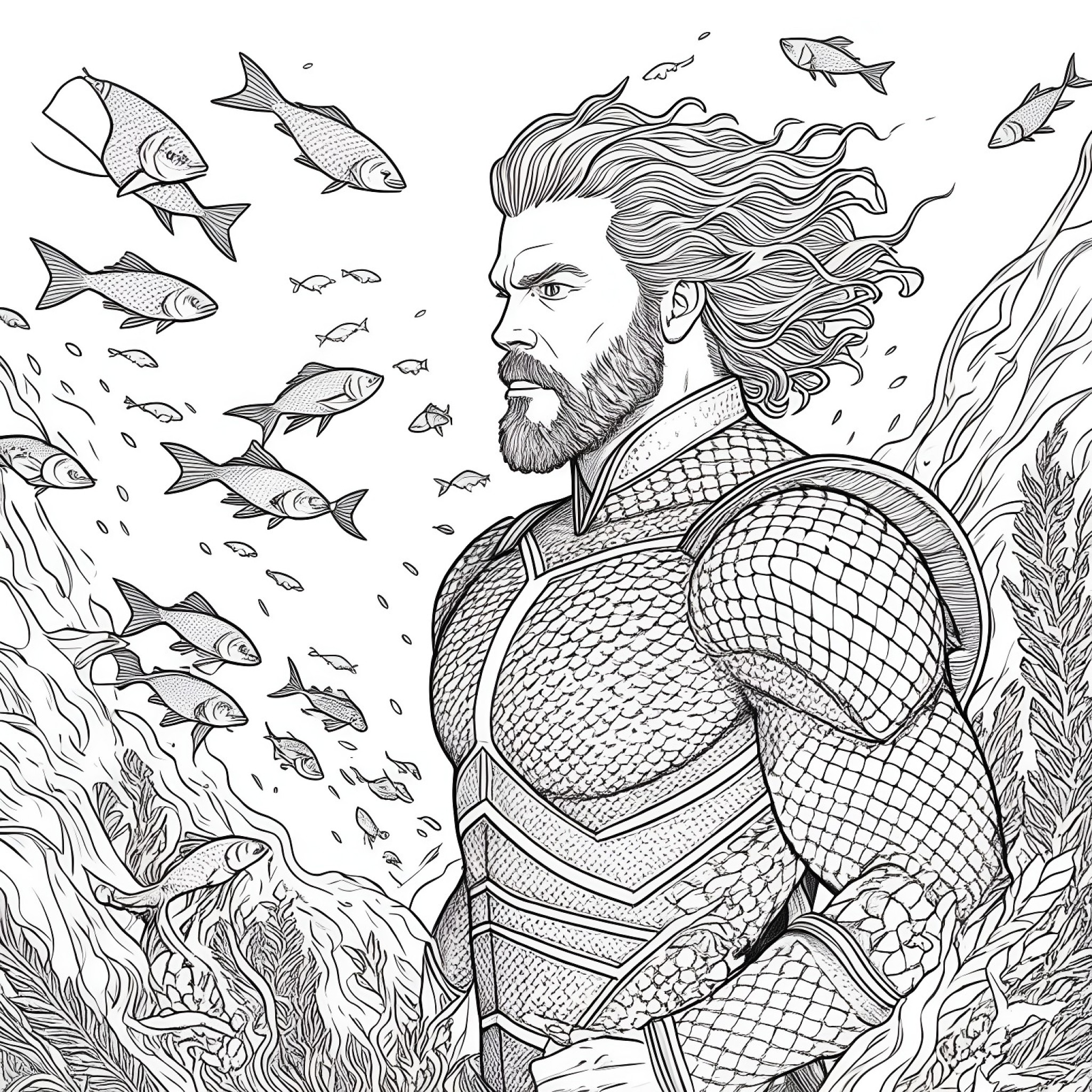 15 Best Aquaman Coloring Pages (Free Printable PDFs)