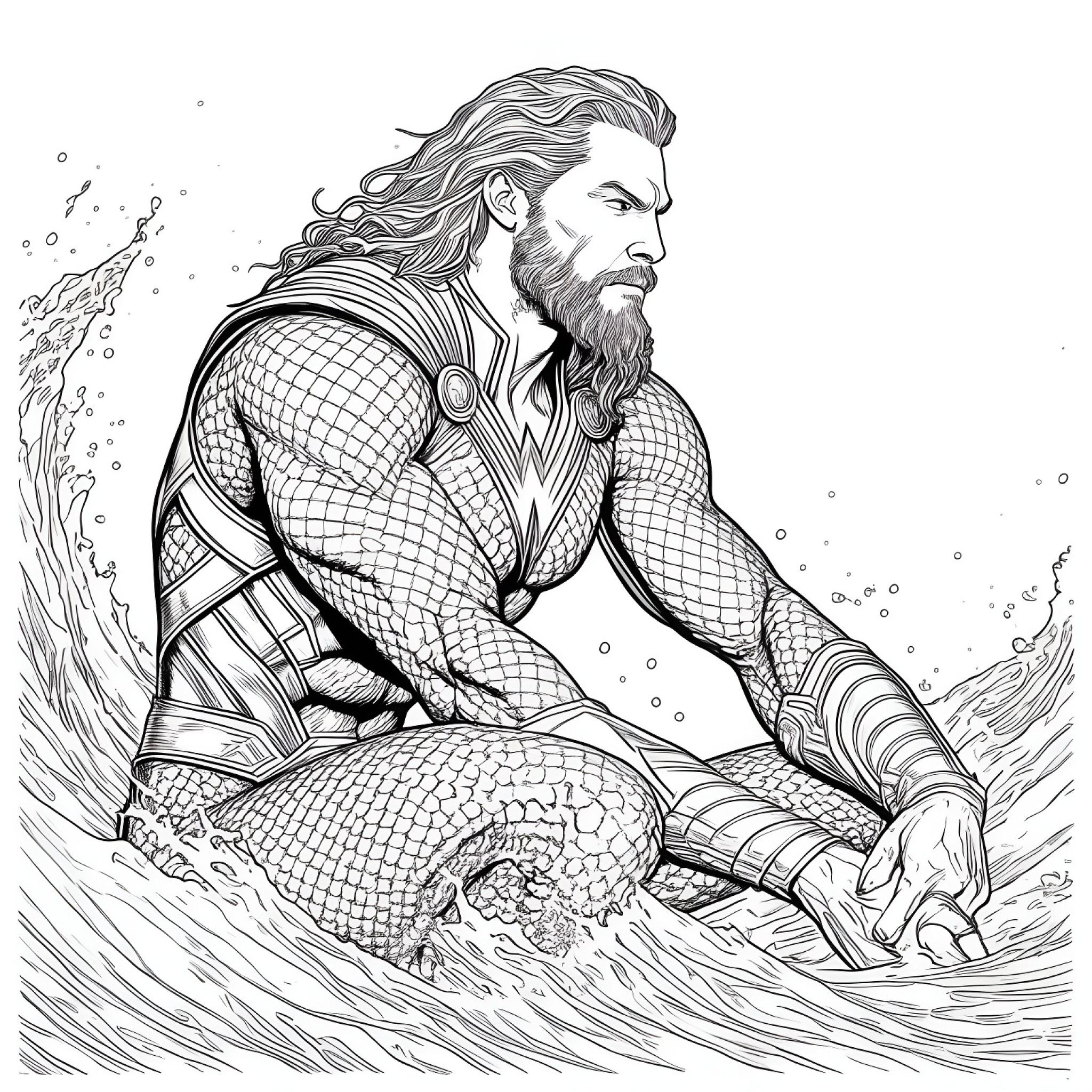 15 Best Aquaman Coloring Pages (Free Printable PDFs)