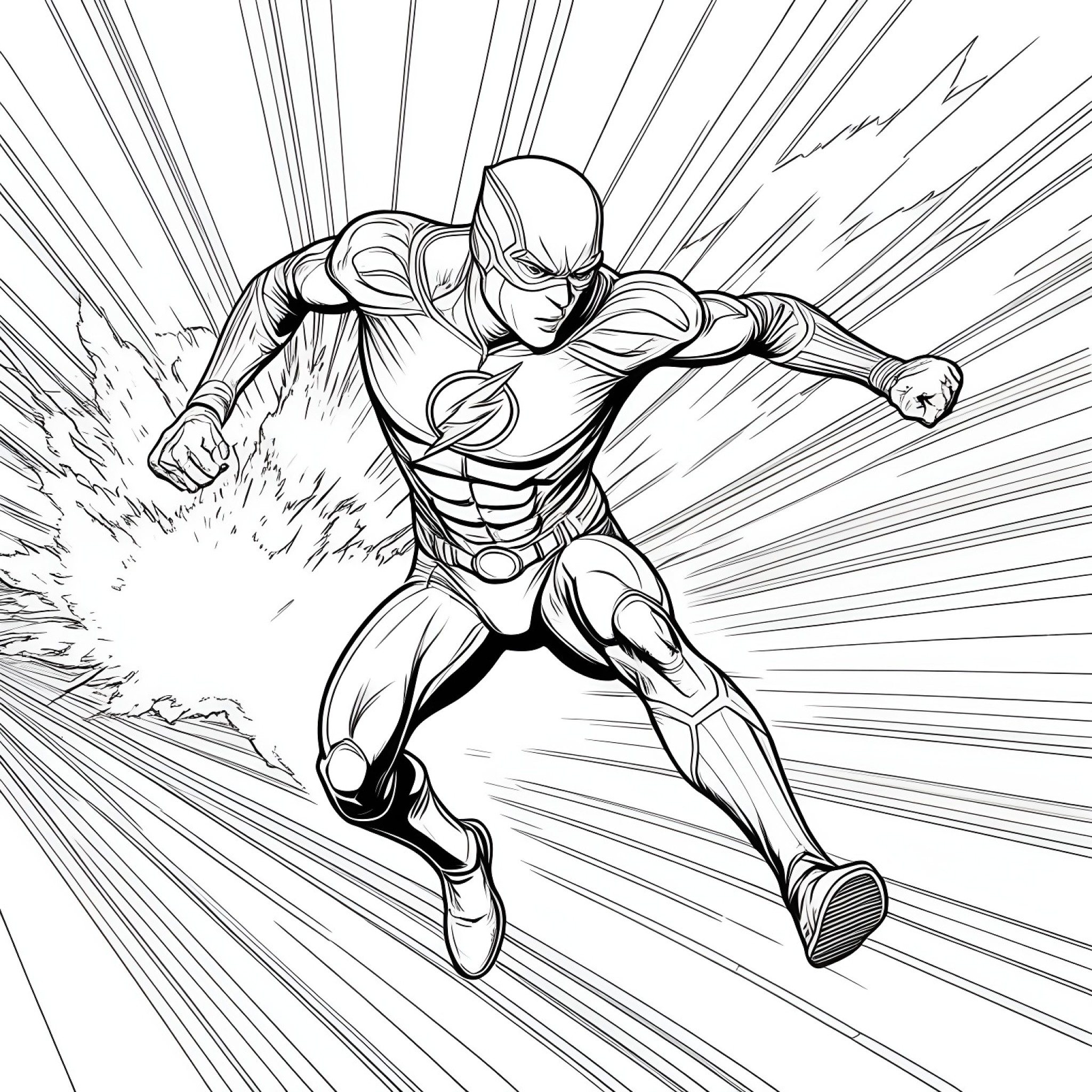 Best The Flash Coloring Pages (Free Printable PDF)