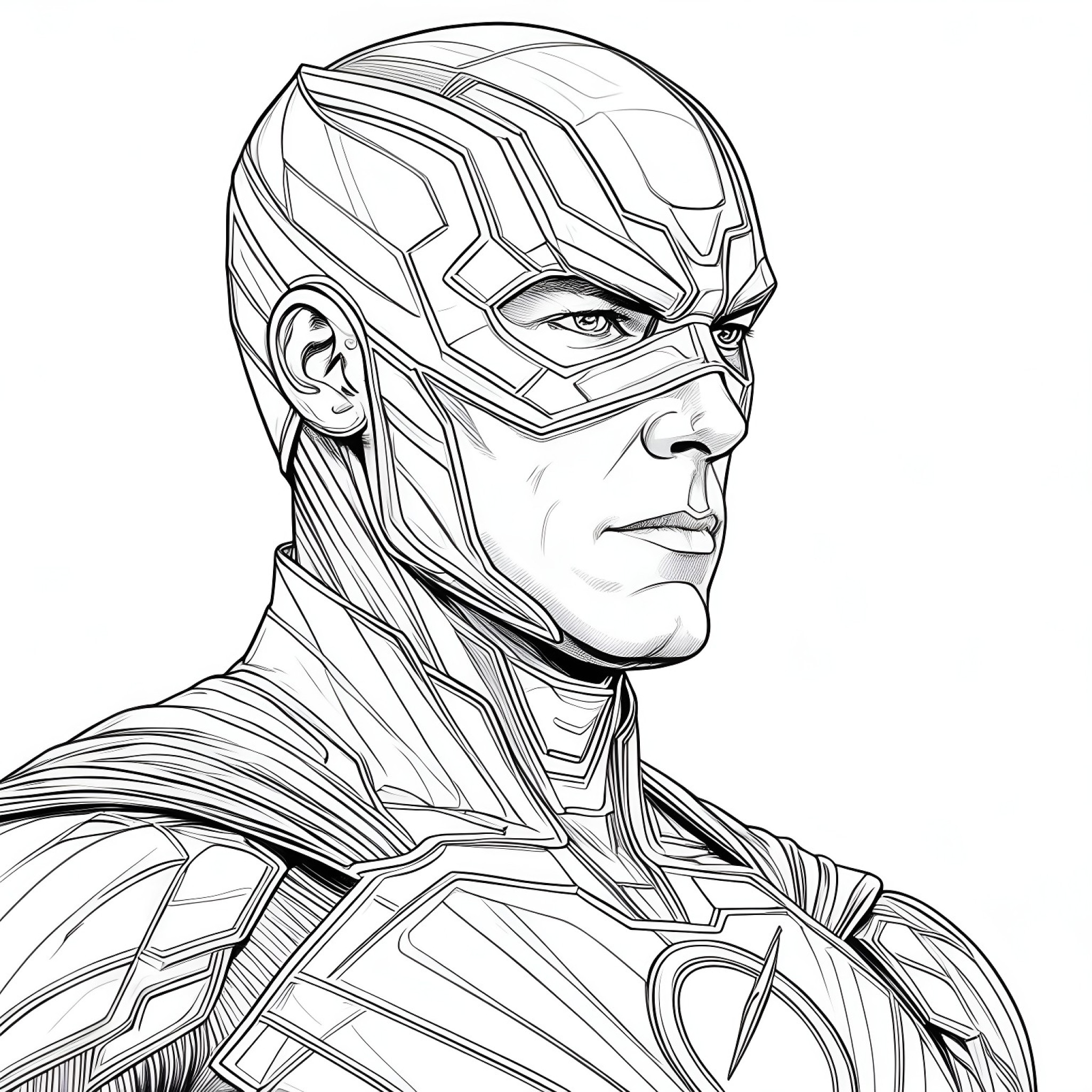 Best The Flash Coloring Pages (Free Printable PDF)